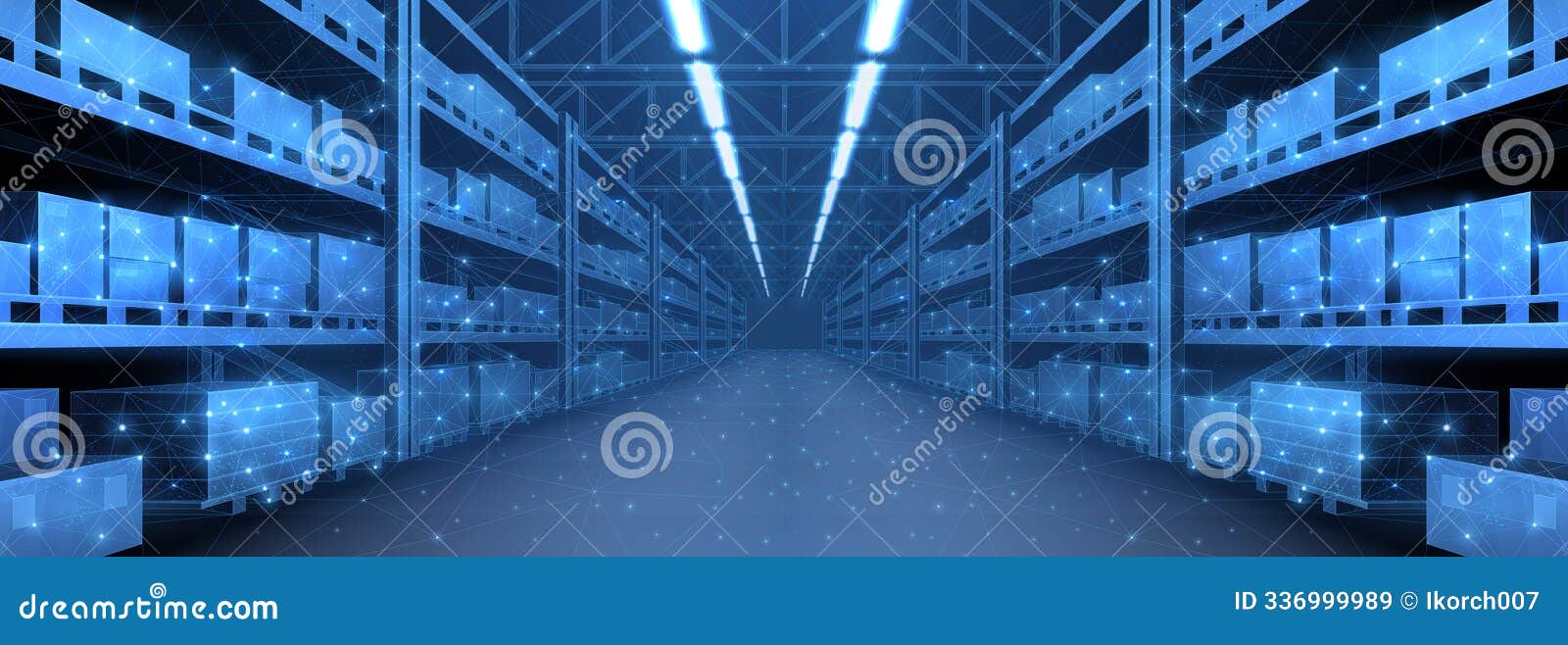 Digital Warehouse. Automatic Stock Storage, Modern Distribution ...