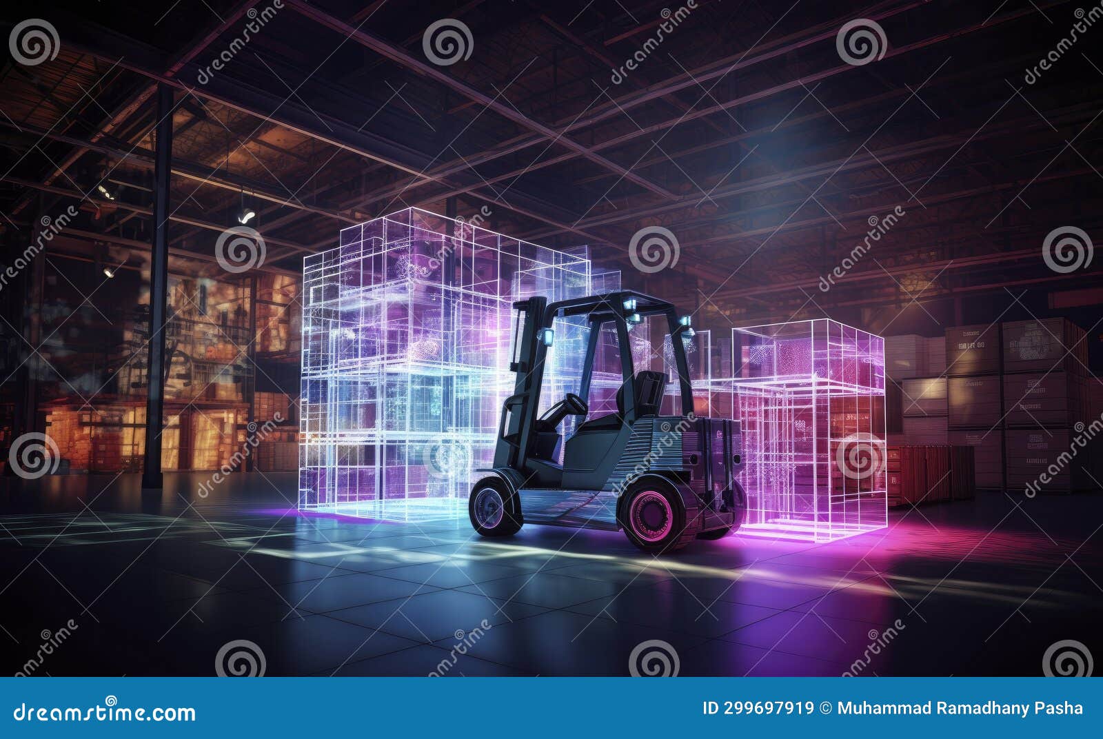 Digital Warehouse. Automatic Stock Storage, Modern Distribution ...