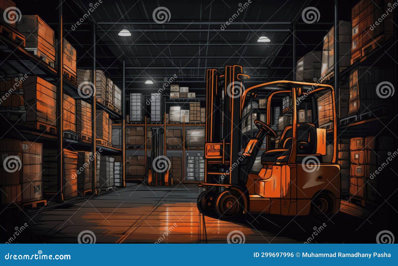 Digital Warehouse. Automatic Stock Storage, Modern Distribution ...