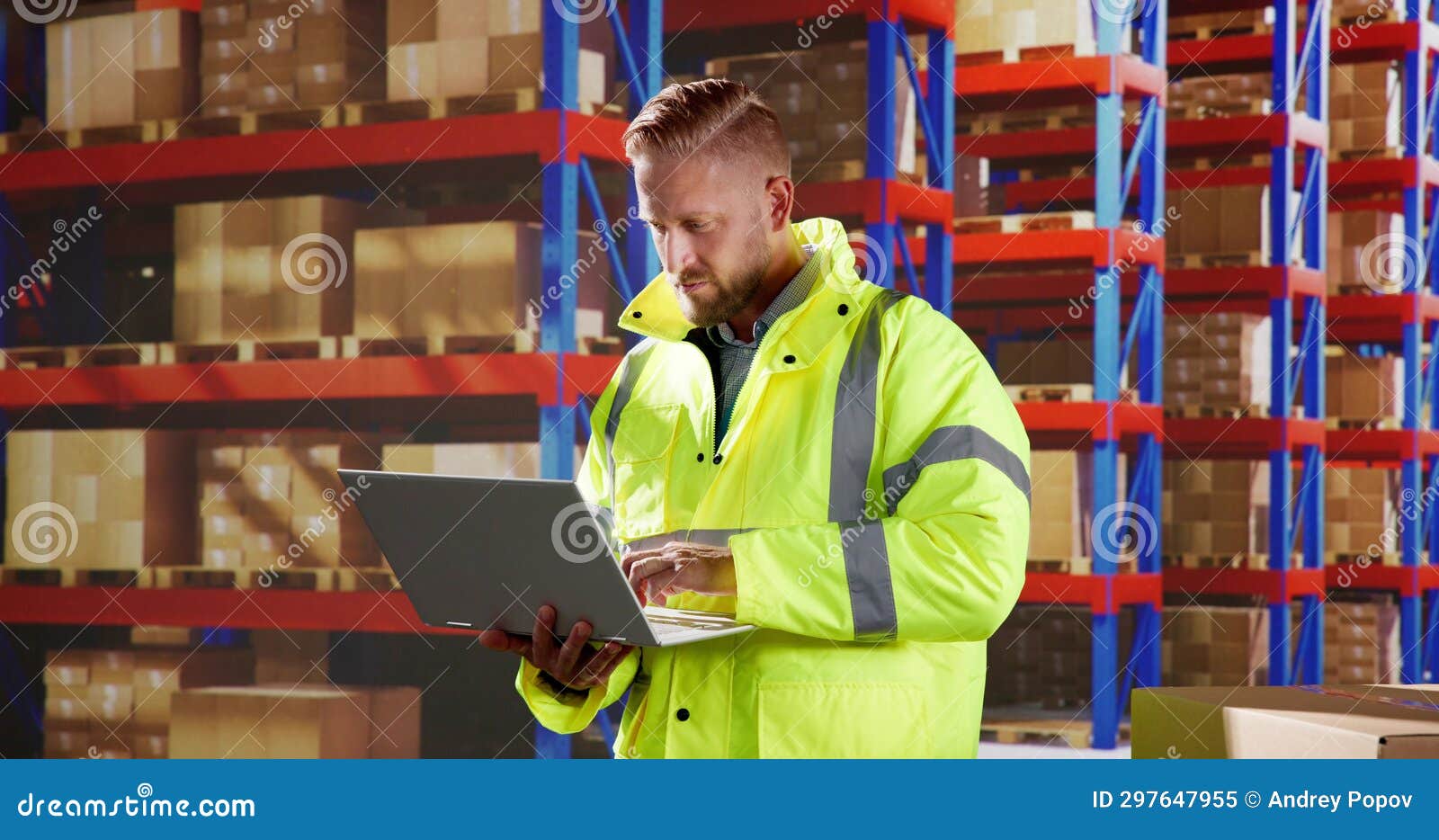 Digital Warehouse and Logistics Store Stock Image - Image of computer ...