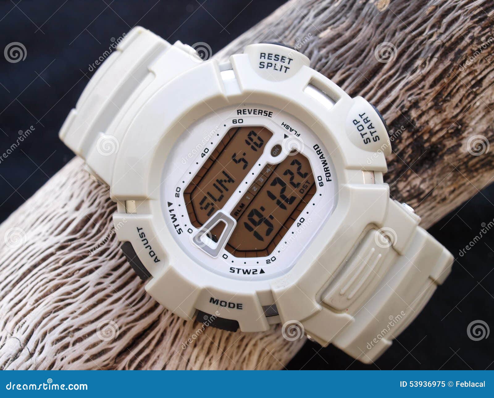 Digital watch chronograph stock image. Image of chrono - 53936975