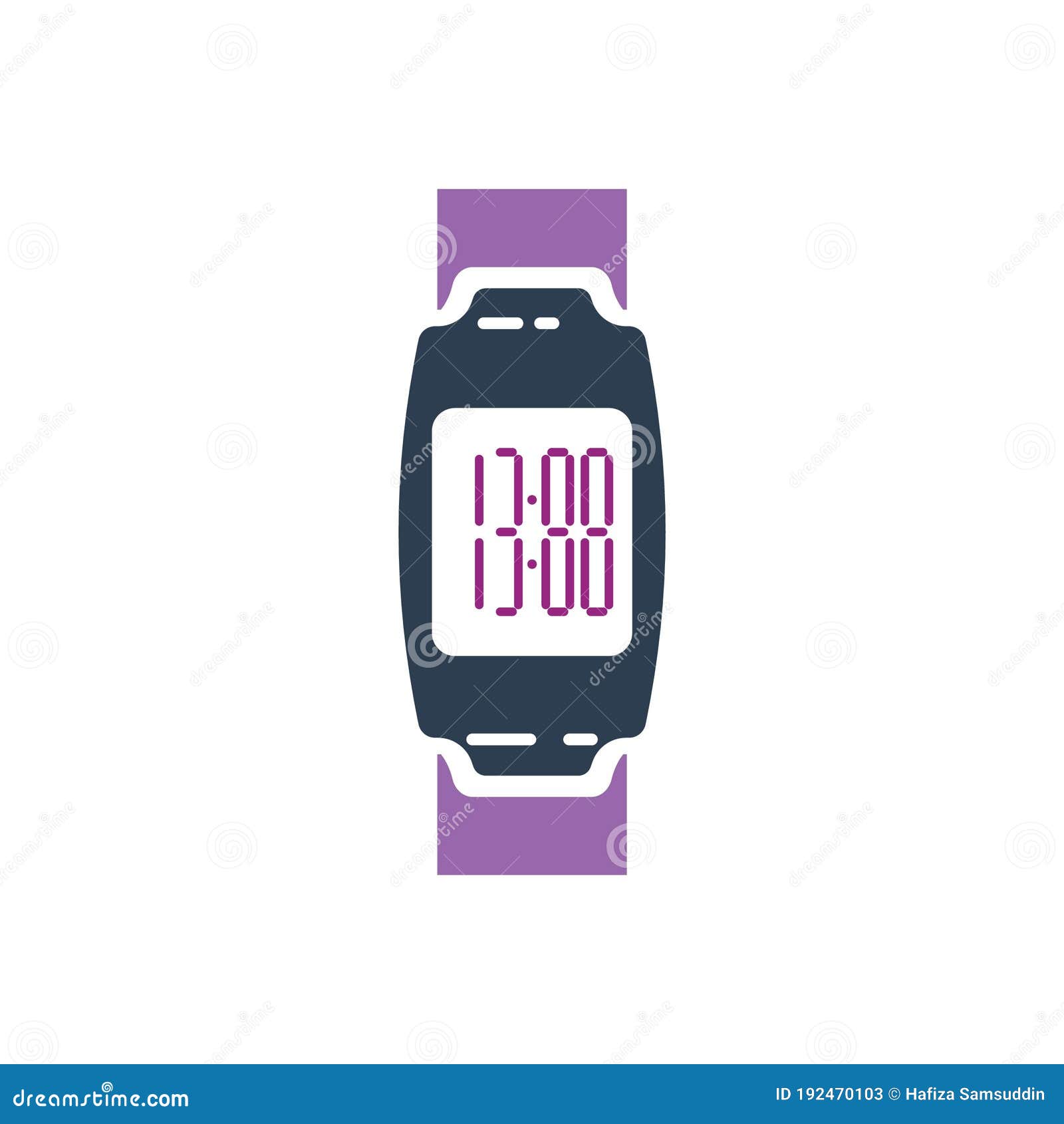 Digital Watch Icon. Vector Illustration Decorative Design Stock Vector ...