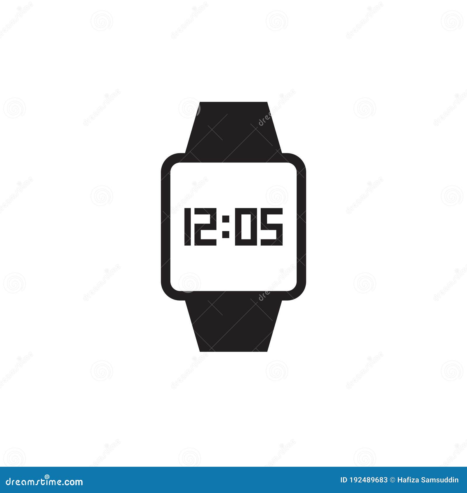 Digital Watch Icon. Vector Illustration Decorative Design Stock Vector ...