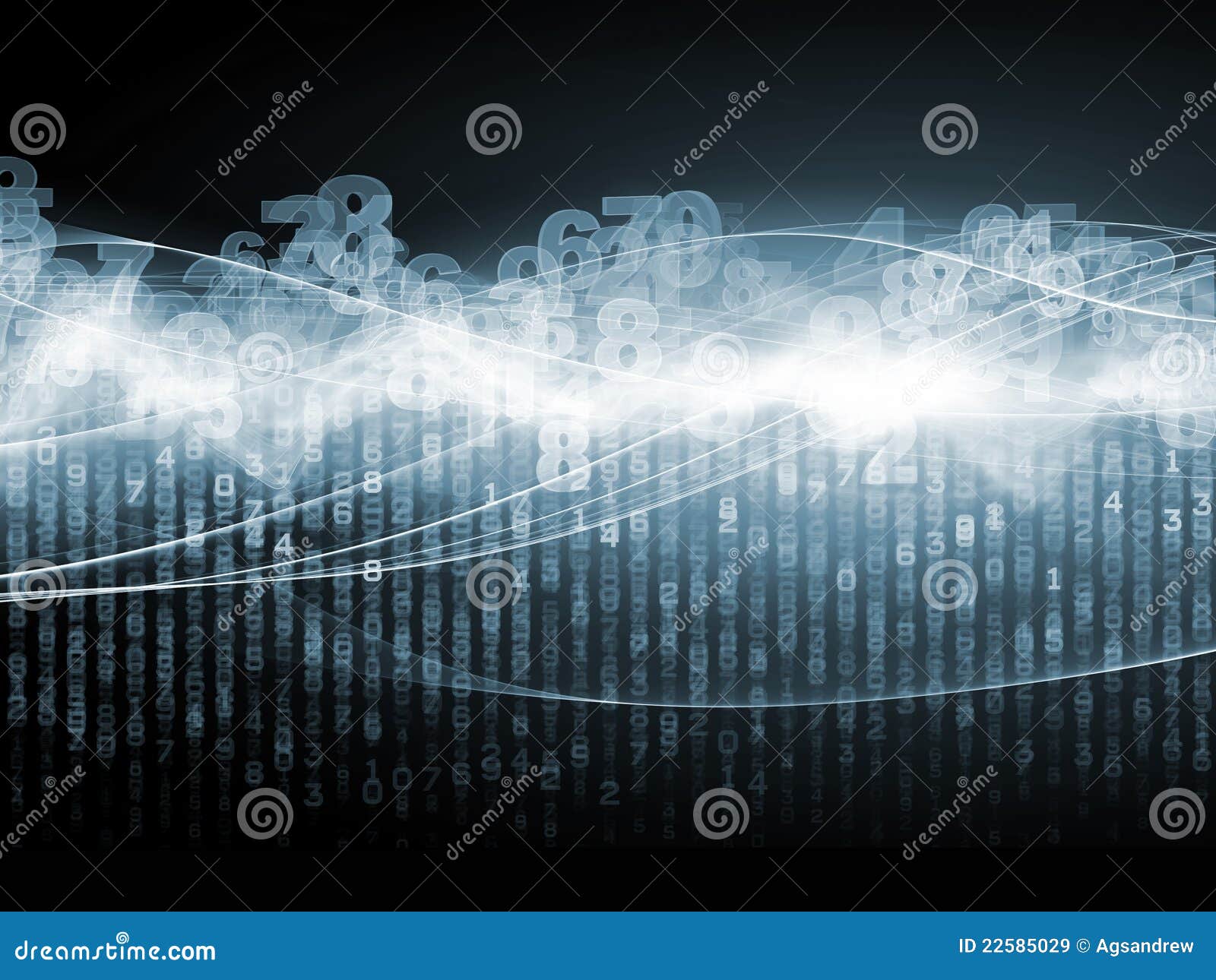 Digital Wave stock illustration. Illustration of movement - 22585029