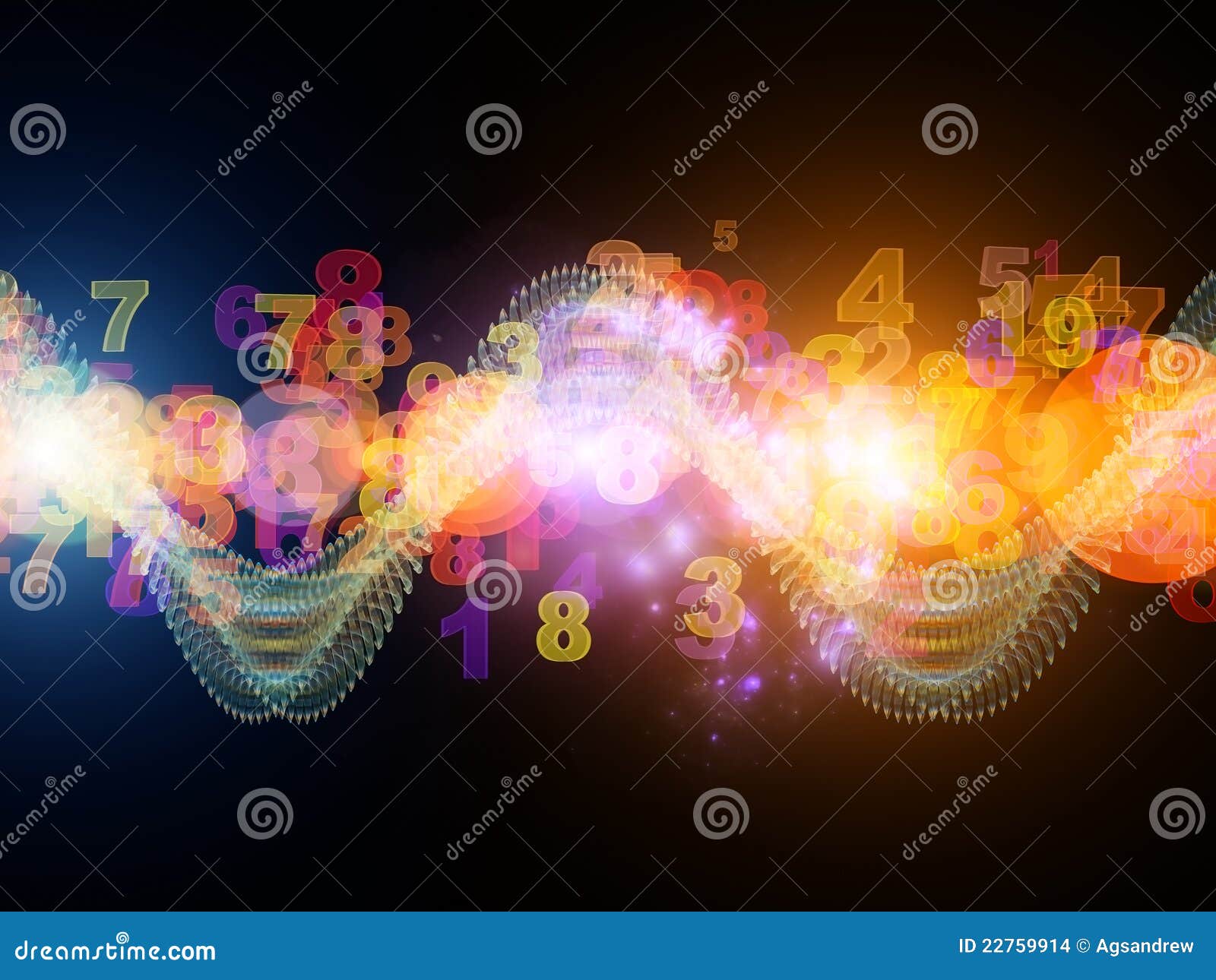 Digital Wave stock illustration. Illustration of code - 22759914