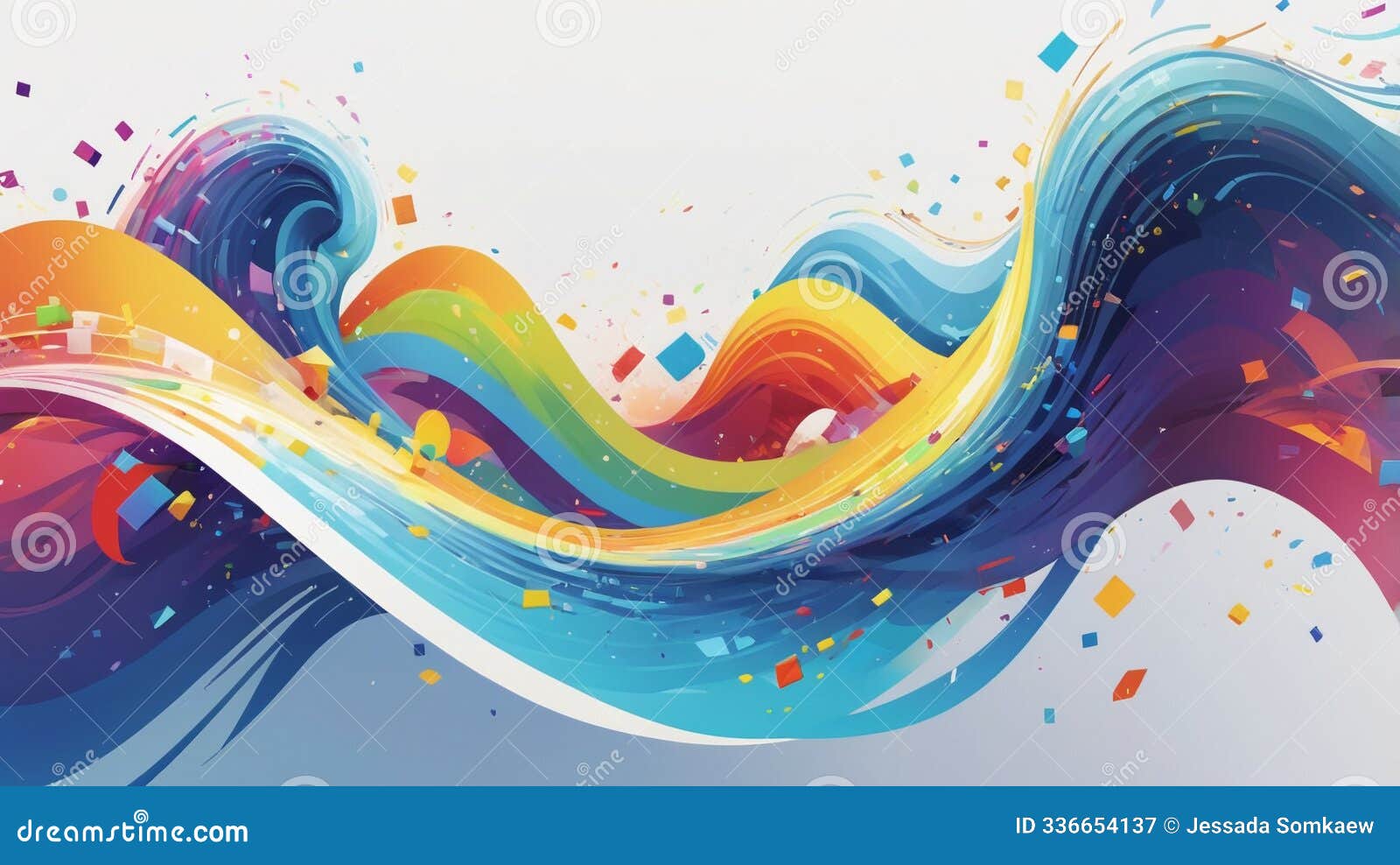 Digital Wave: an Abstract Wave of Binary Code, Pixels, and Geometric ...