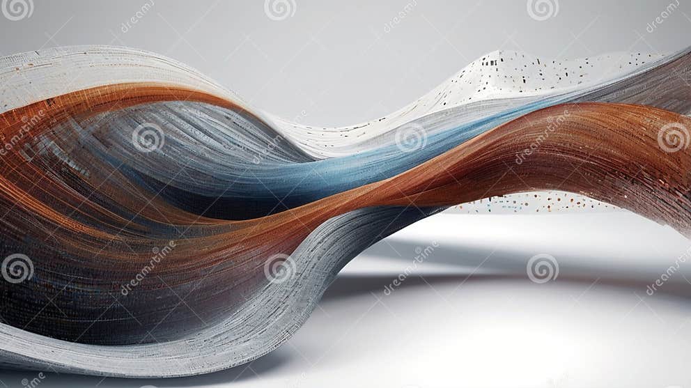 Digital Wave: an Abstract Wave of Binary Code, Pixels, and Geometric ...