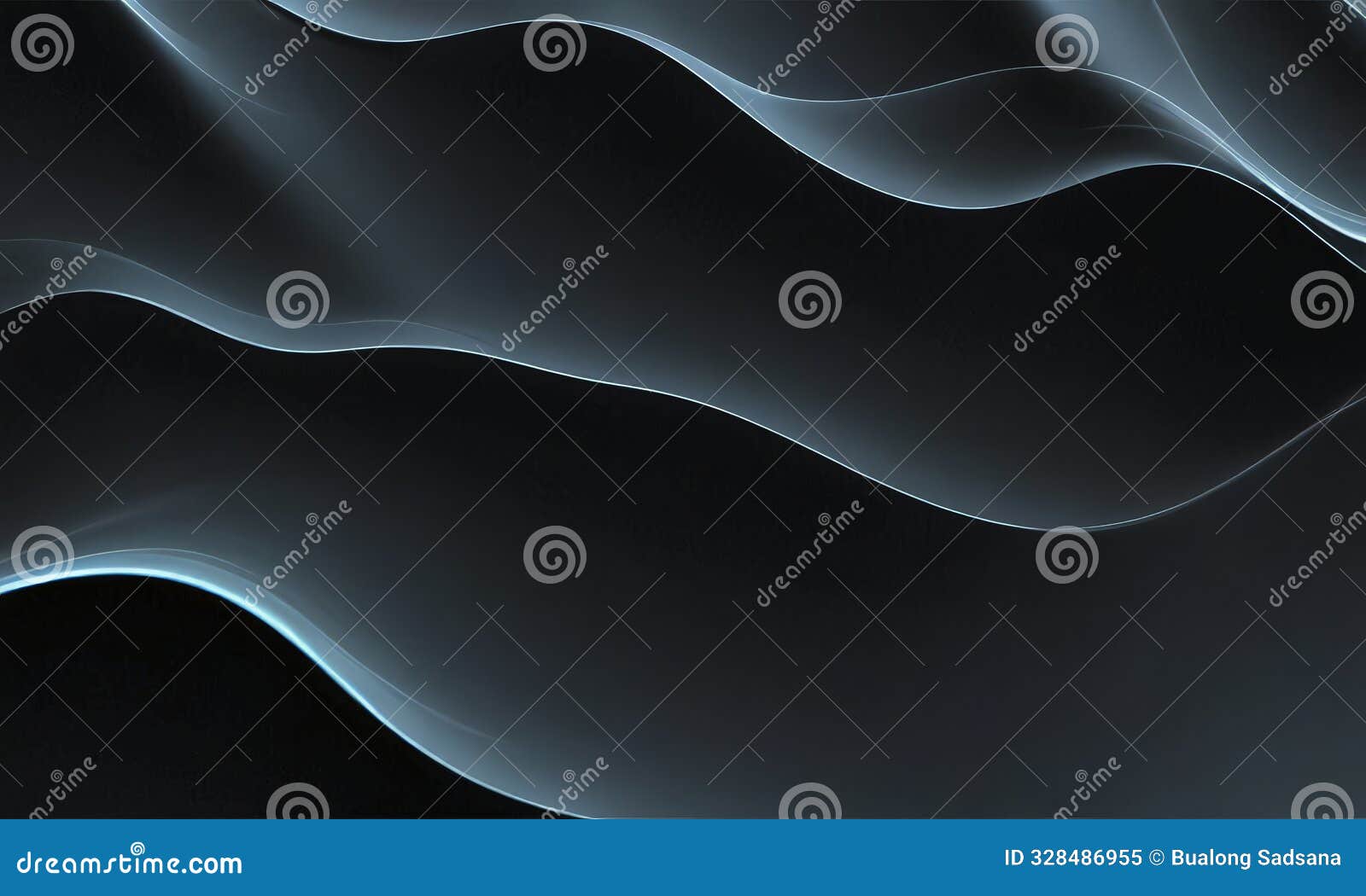 Digital Wave-like Pattern in Shades Blue and Black, with Gradient ...