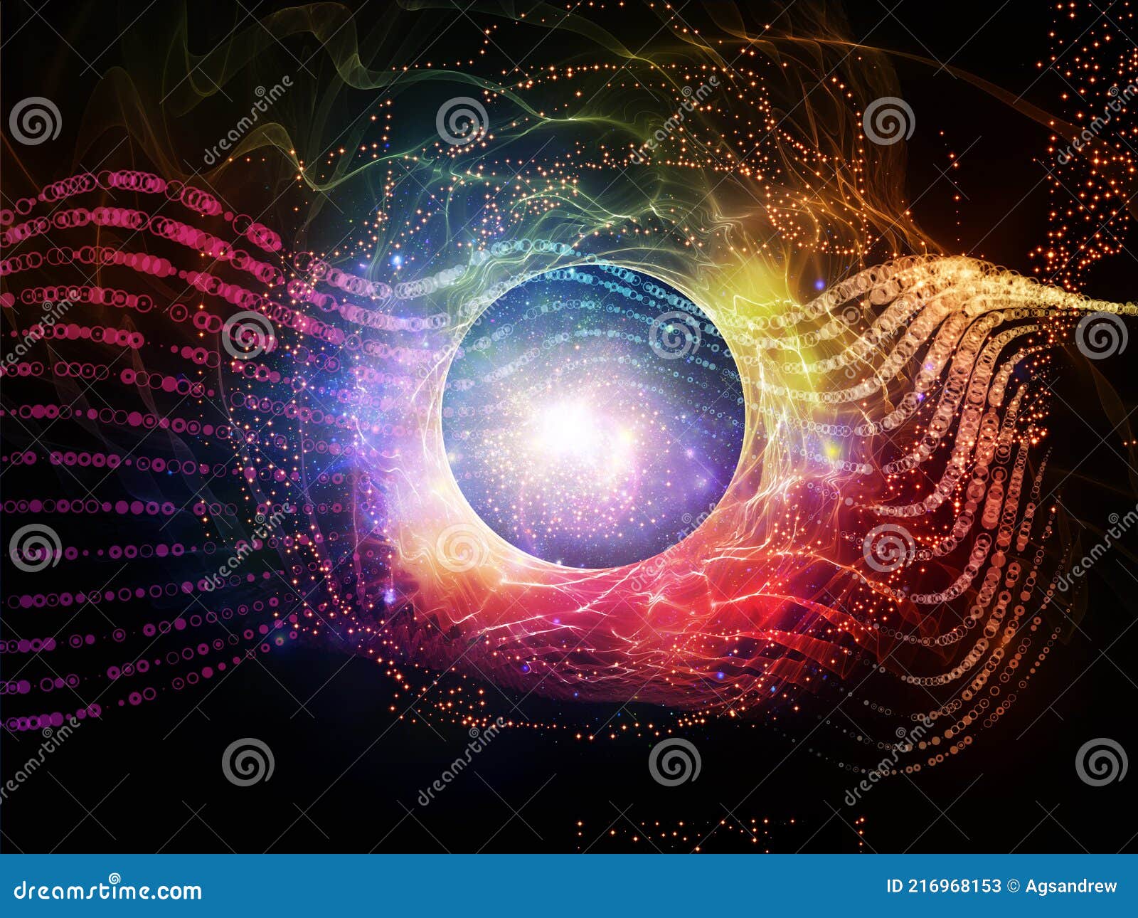 Digital Wave stock illustration. Illustration of composition - 216968153