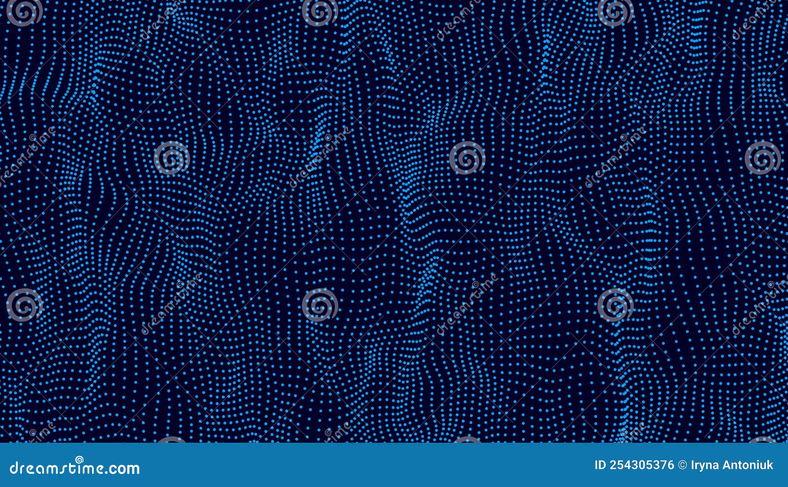 Digital Wave Texture with Dots on the Background. Big Data ...