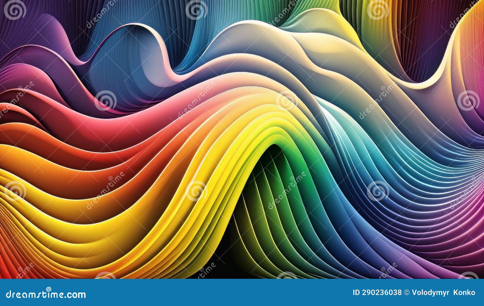 Digital Wave Wallpaper with Generative Ai. Generative Ai Stock Photo ...
