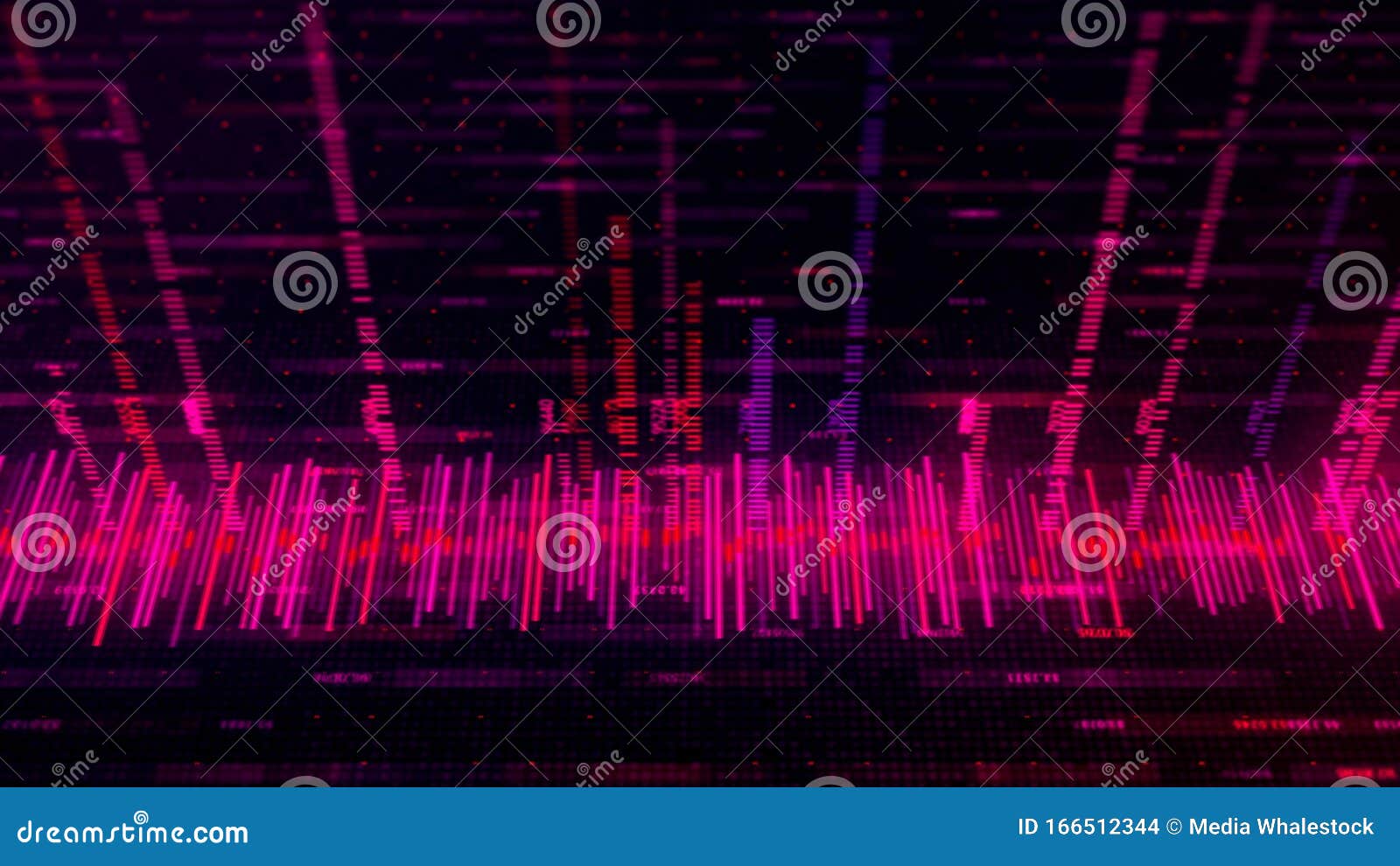 Digital Waveform Cartoon Vector | CartoonDealer.com #21864477