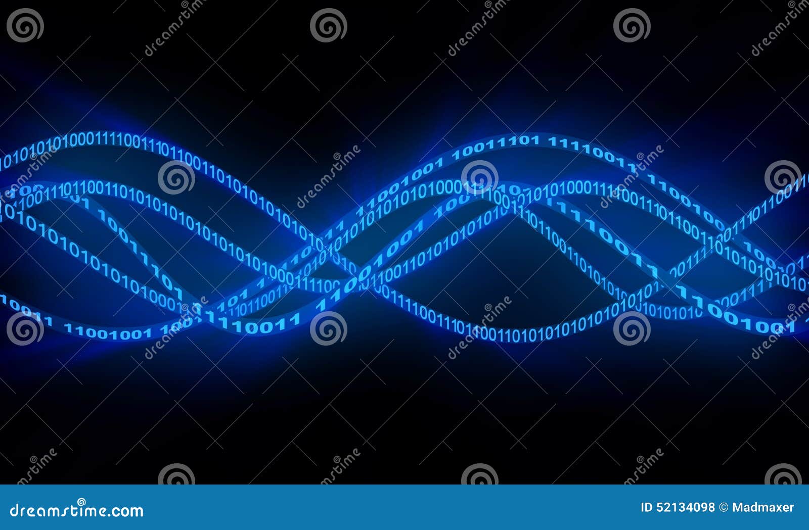 Digital waves stock illustration. Illustration of electrical - 52134098