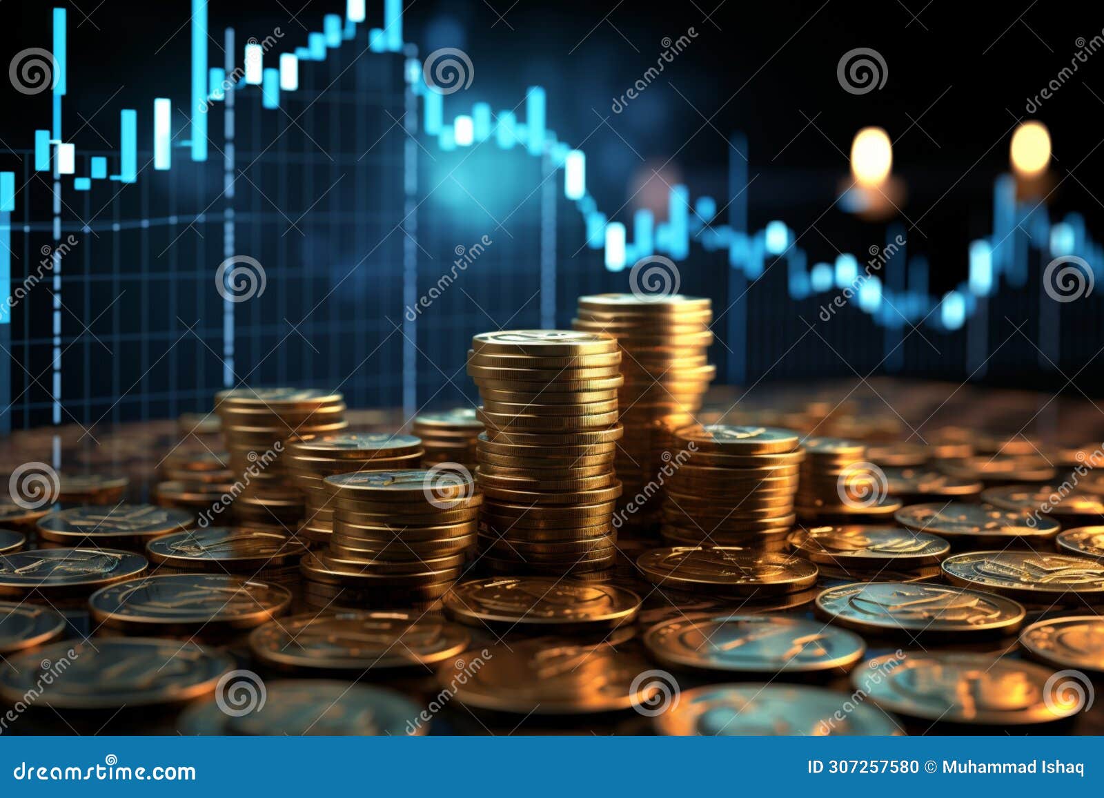 Digital Wealth Ascent 3D Coin Stack with Dynamic Market Backdrop Stock ... Digital Wealth Ascent 3D Coin Stack with Dynamic Market Backdrop Stock ...