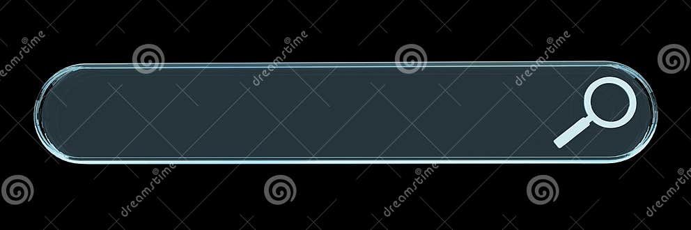 Digital Web Address Search Bar 3D Rendering Stock Illustration ...