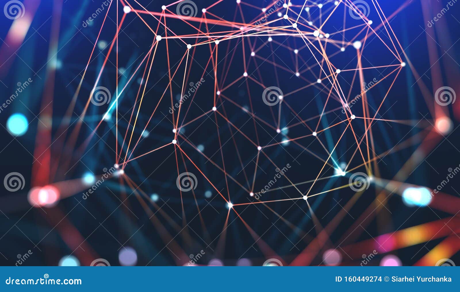 Digital Web. Global Computer Wireless Network Stock Illustration ...