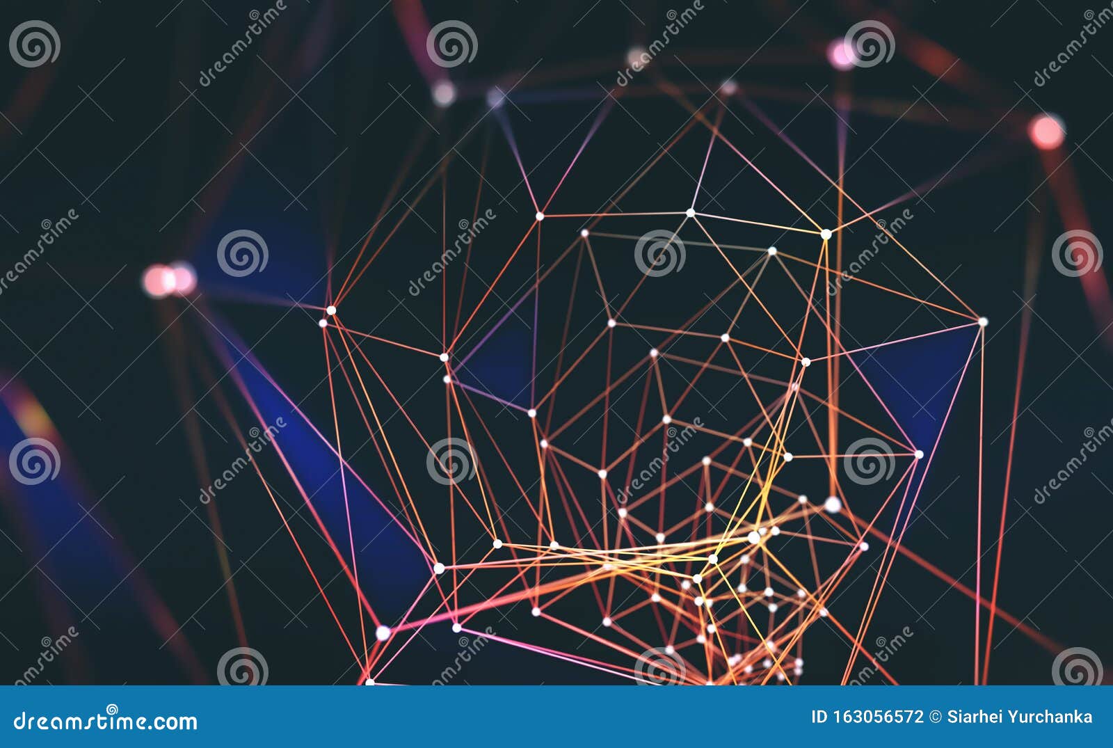 Digital Web. Global Computer Wireless Network Stock Illustration ...