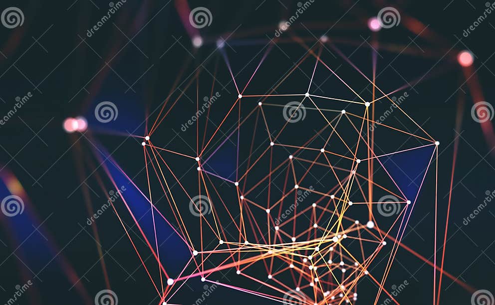 Digital Web. Global Computer Wireless Network Stock Illustration ...