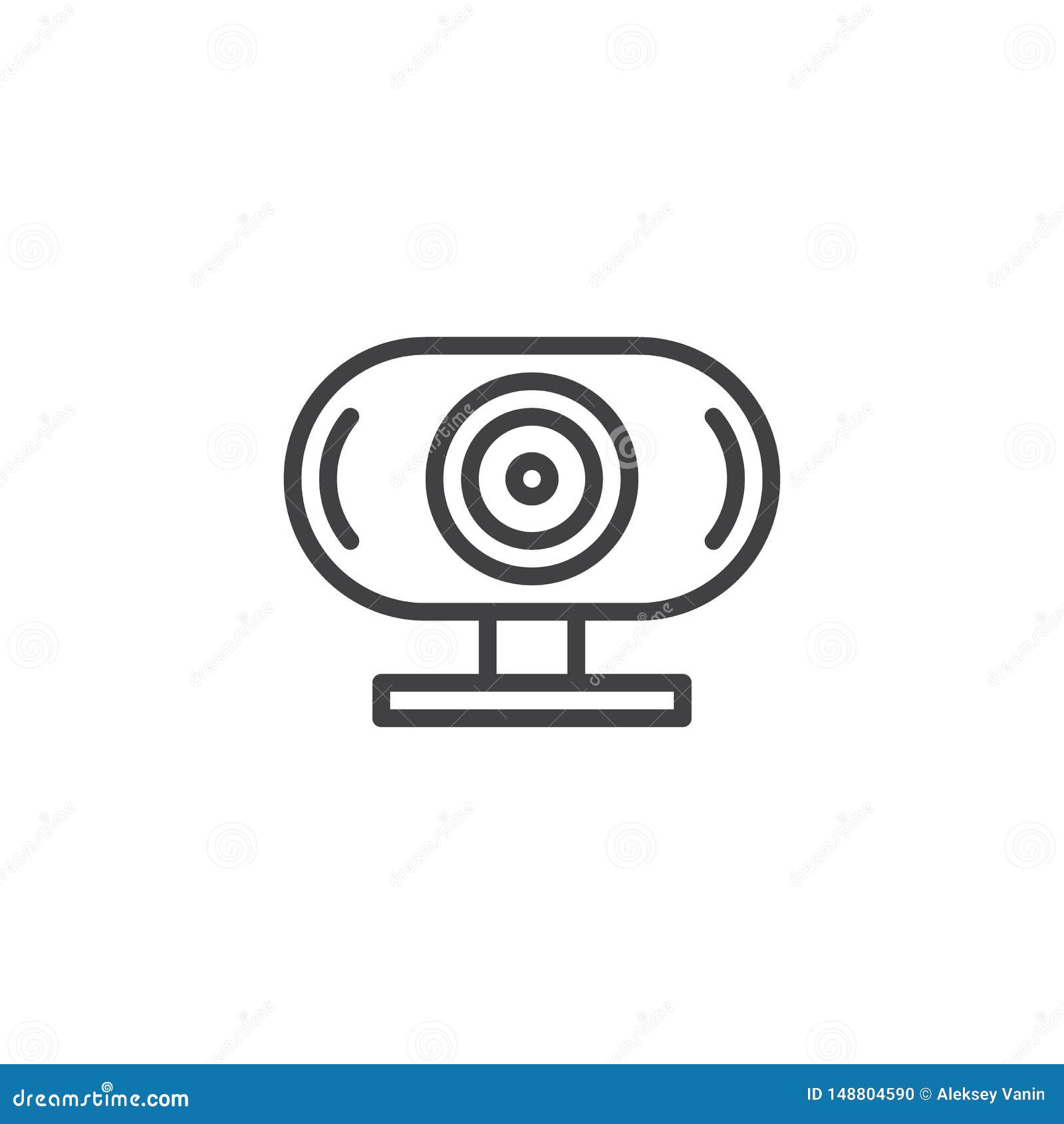 Digital Webcam line icon stock vector. Illustration of logo - 148804590