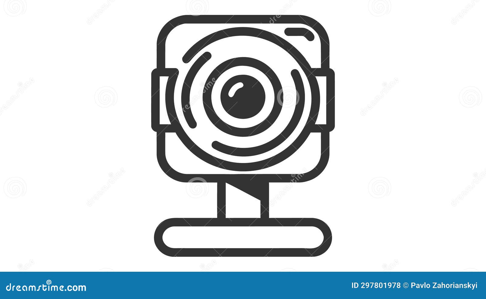 Digital Webcam Line Icon. Linear Style Sign for Mobile Concept and Web ...