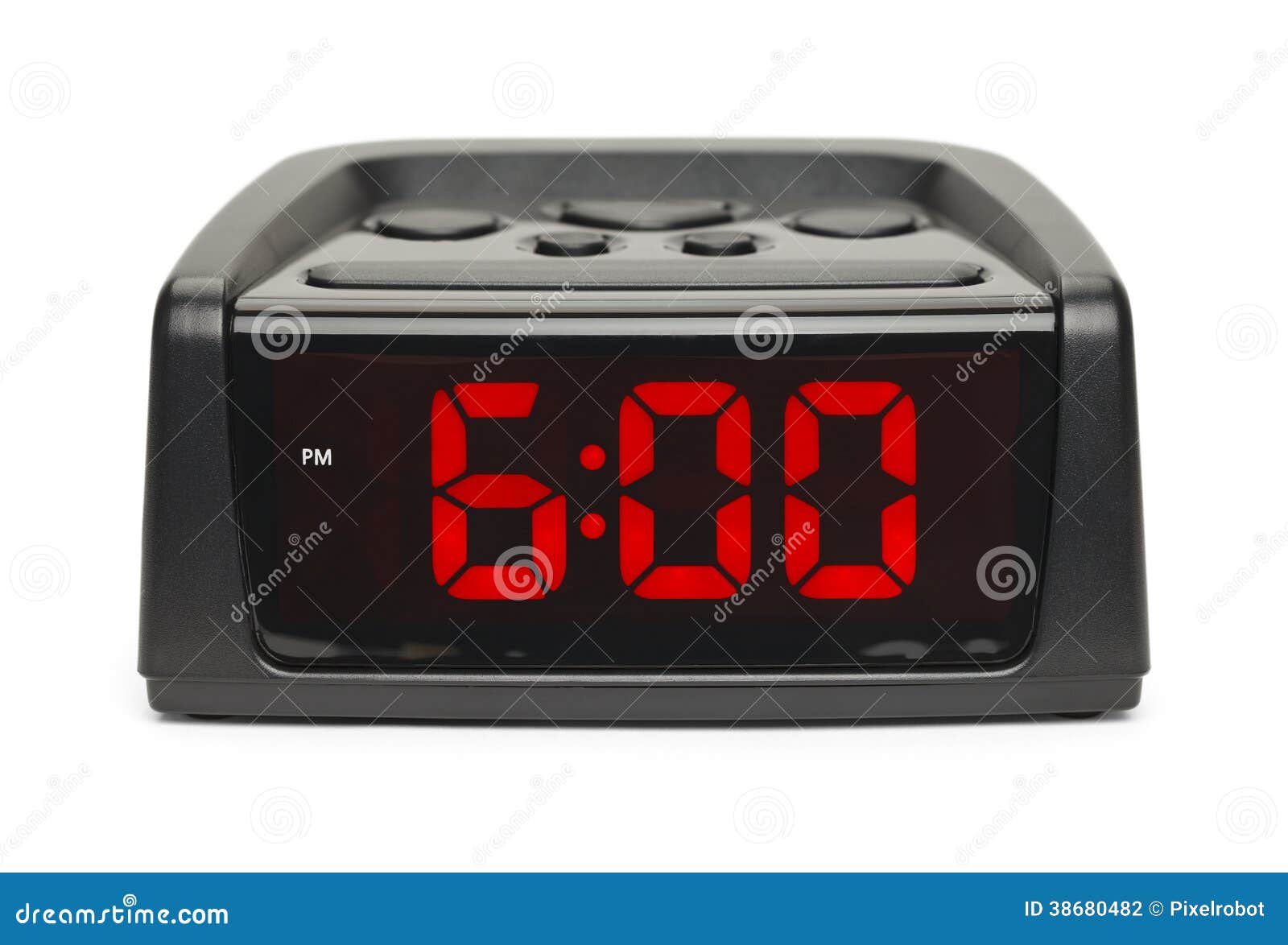 Digital-Wecker stockfoto. Bild von hintergrund, zeit - 38680482