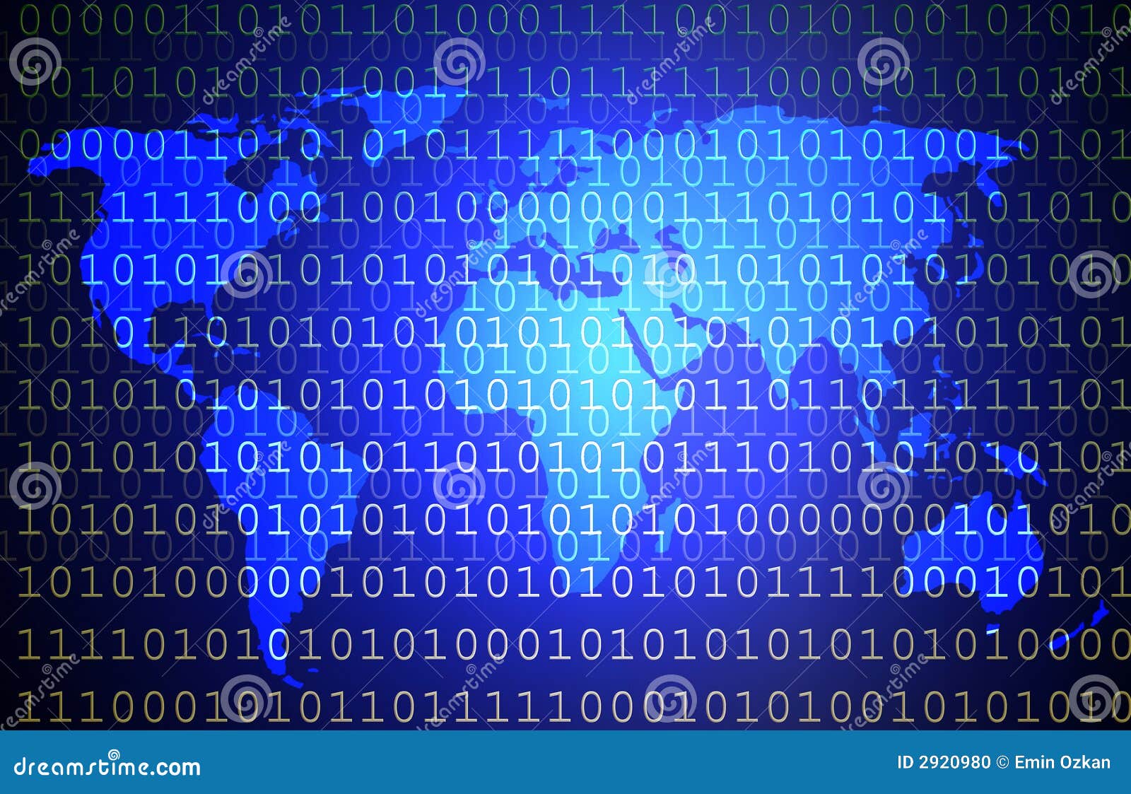 Digital-Welt stock abbildung. Illustration von digital - 2920980