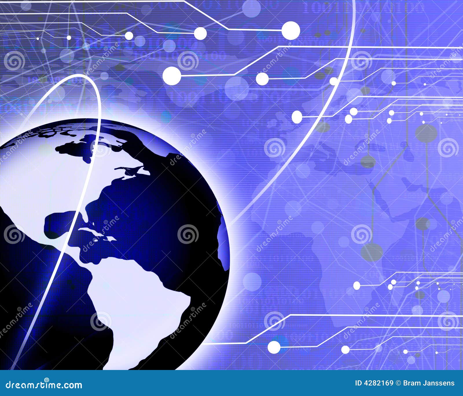 Digital-Welt stock abbildung. Illustration von afrika - 4282169