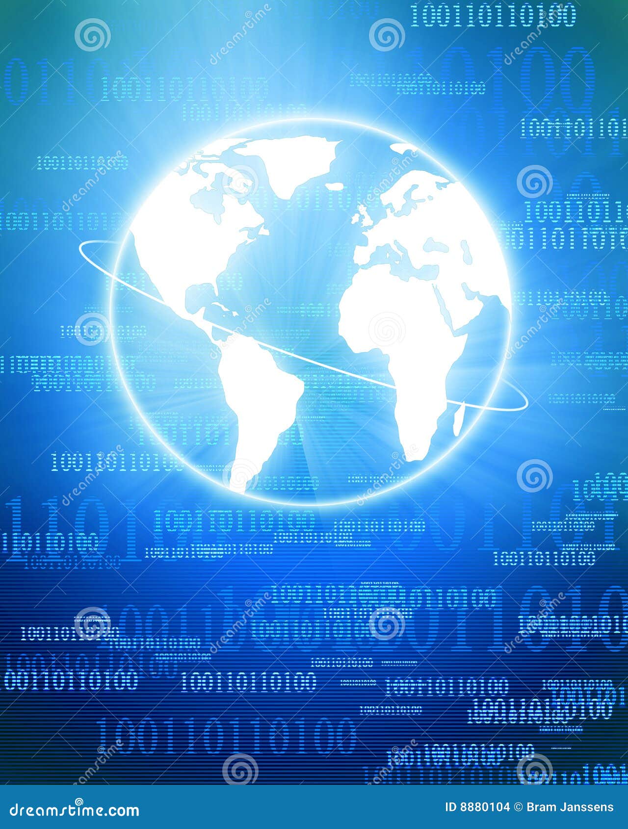 Digital-Welt stock abbildung. Illustration von wissenschaft - 8880104