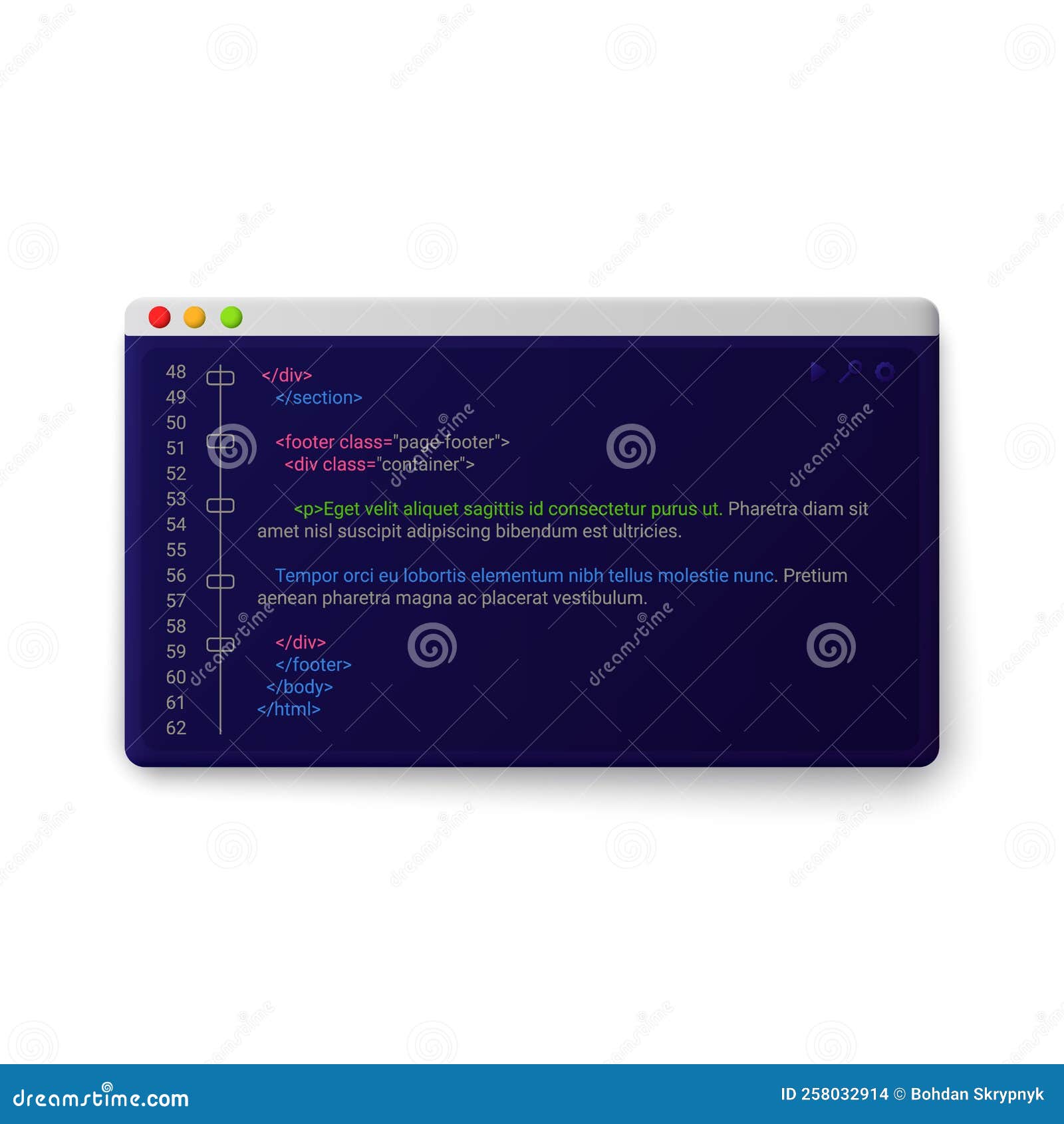 Digital Windows with Code Template Stock Vector - Illustration of developer, digital: 258032914