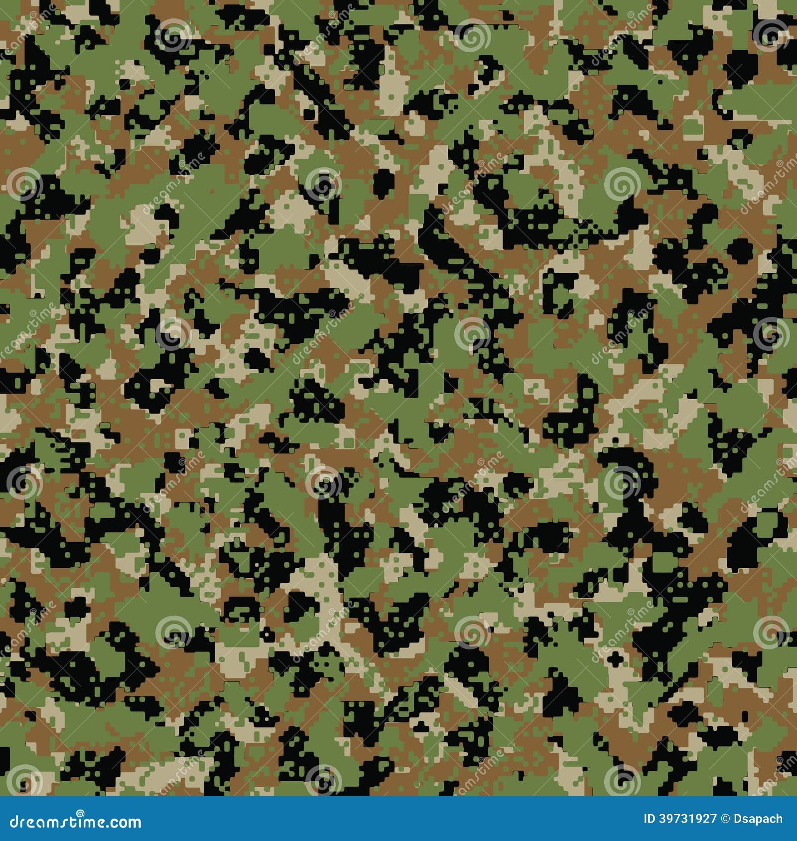 Digital Woodland Seamless Camo Stock Vector - Illustration of textile ...