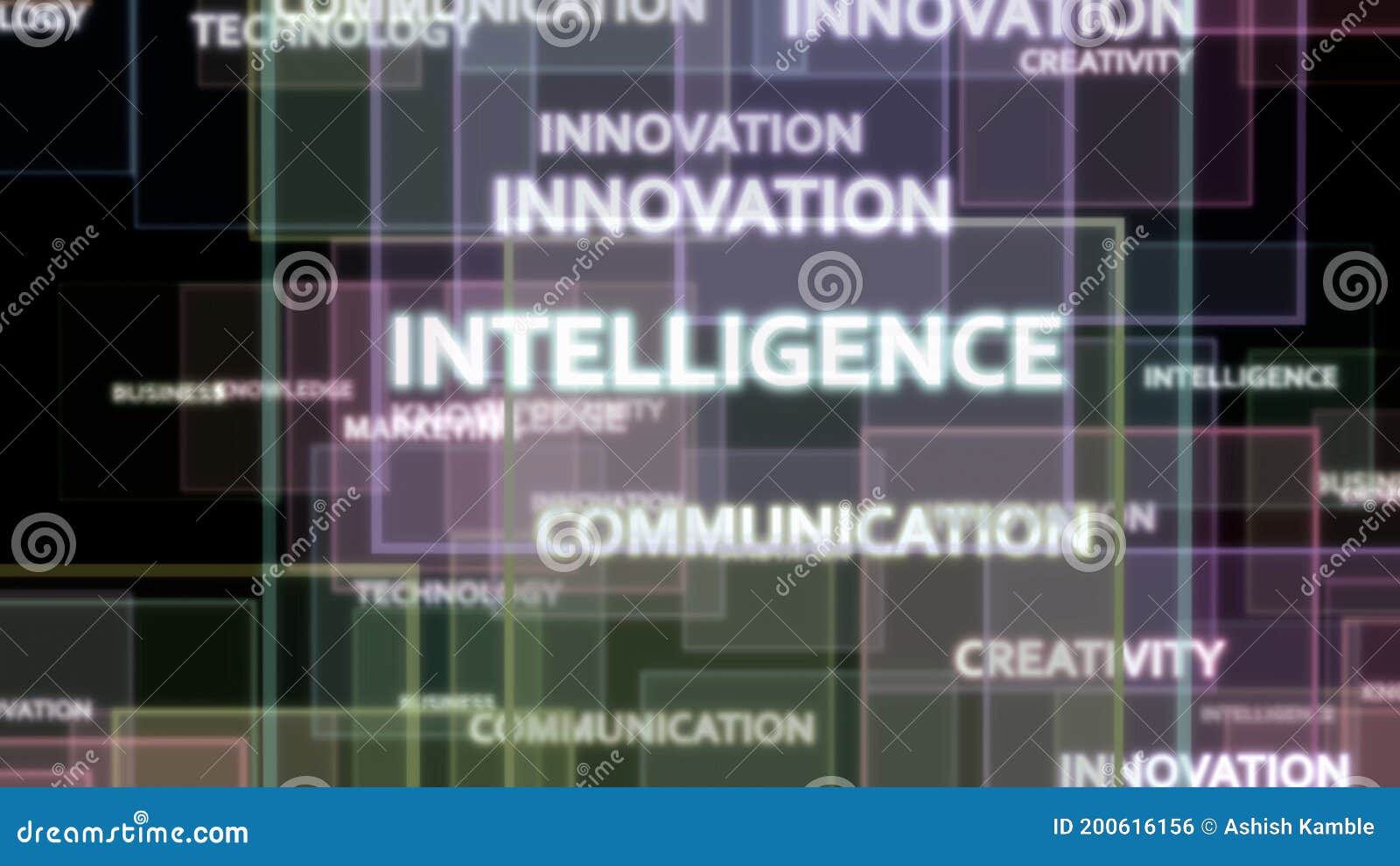 Digital Word Cloud , Creative Concept of Business and Technology ...