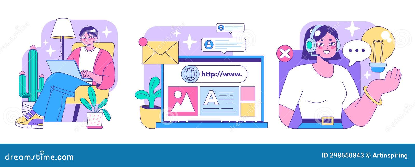 Workday From 9 To 18 Cartoon Vector | CartoonDealer.com #53209999