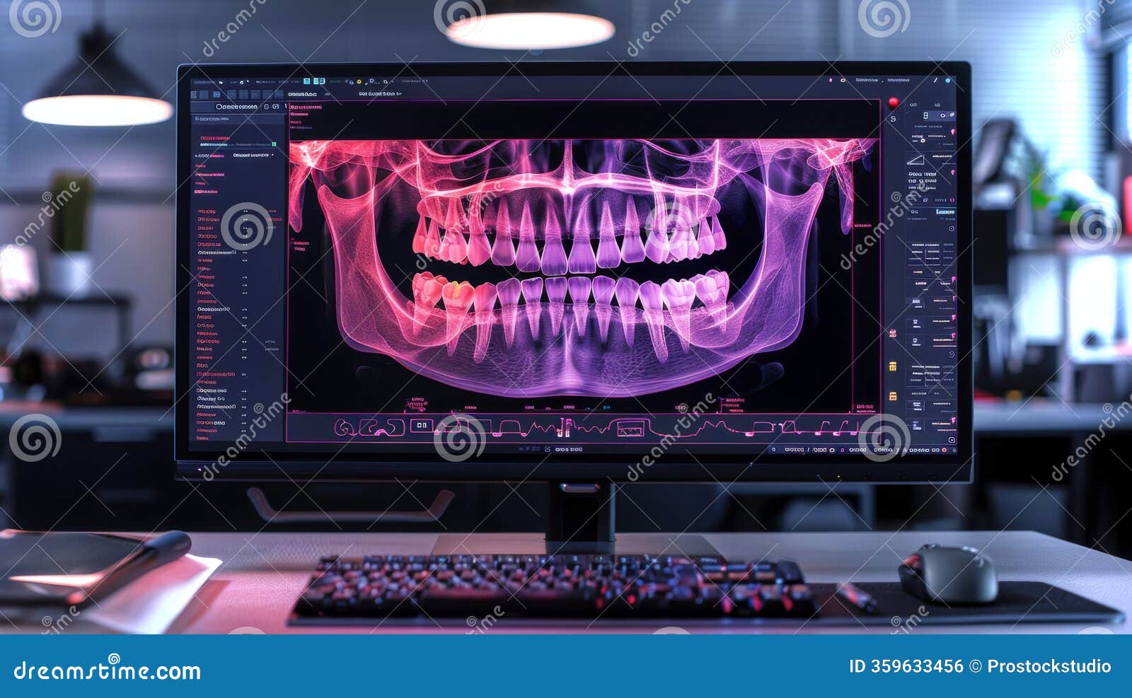 Advanced Dental Imaging Software Displays Detailed Orthodontic ...