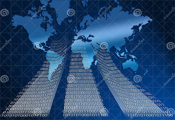 Digital world stock illustration. Illustration of internet - 1529948