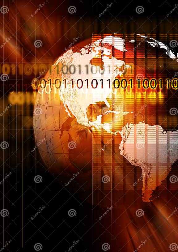 Digital world stock illustration. Illustration of shadow - 1898412