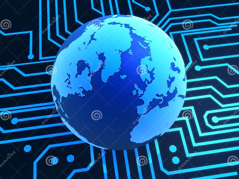 Digital world stock illustration. Illustration of system - 2272042