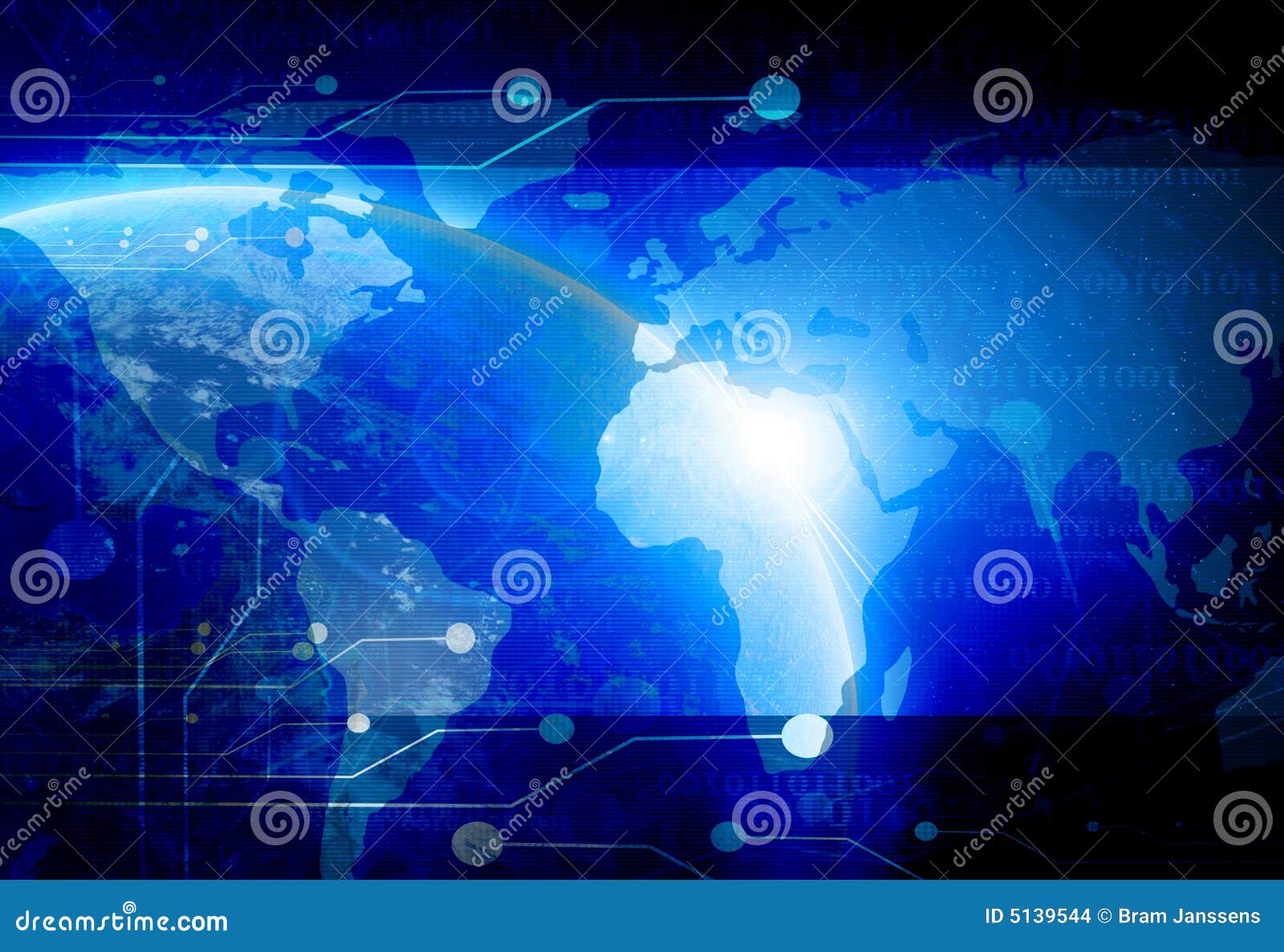 Digital world stock illustration. Illustration of computers - 5139544
