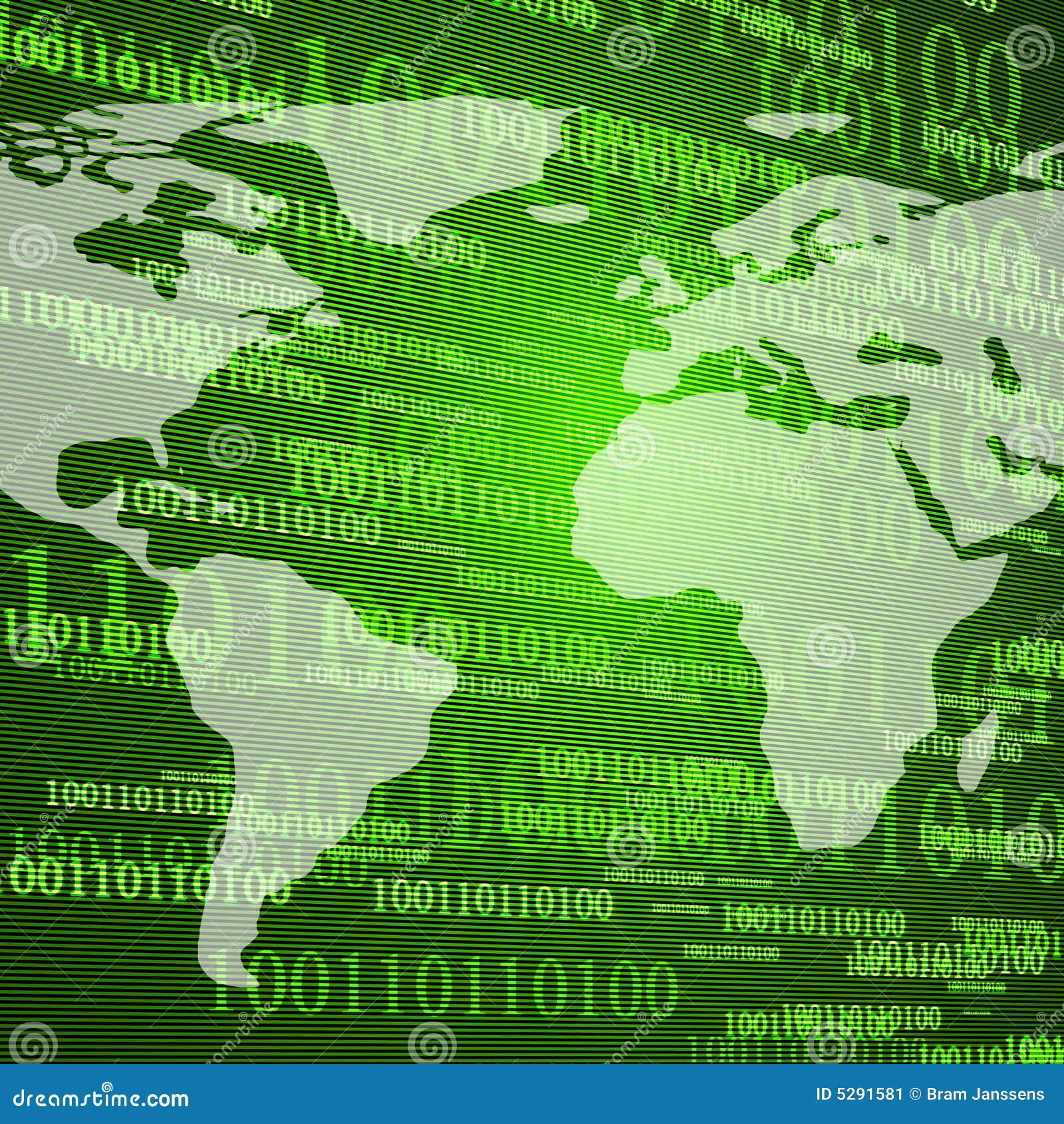 Digital world stock illustration. Illustration of digits - 5291581