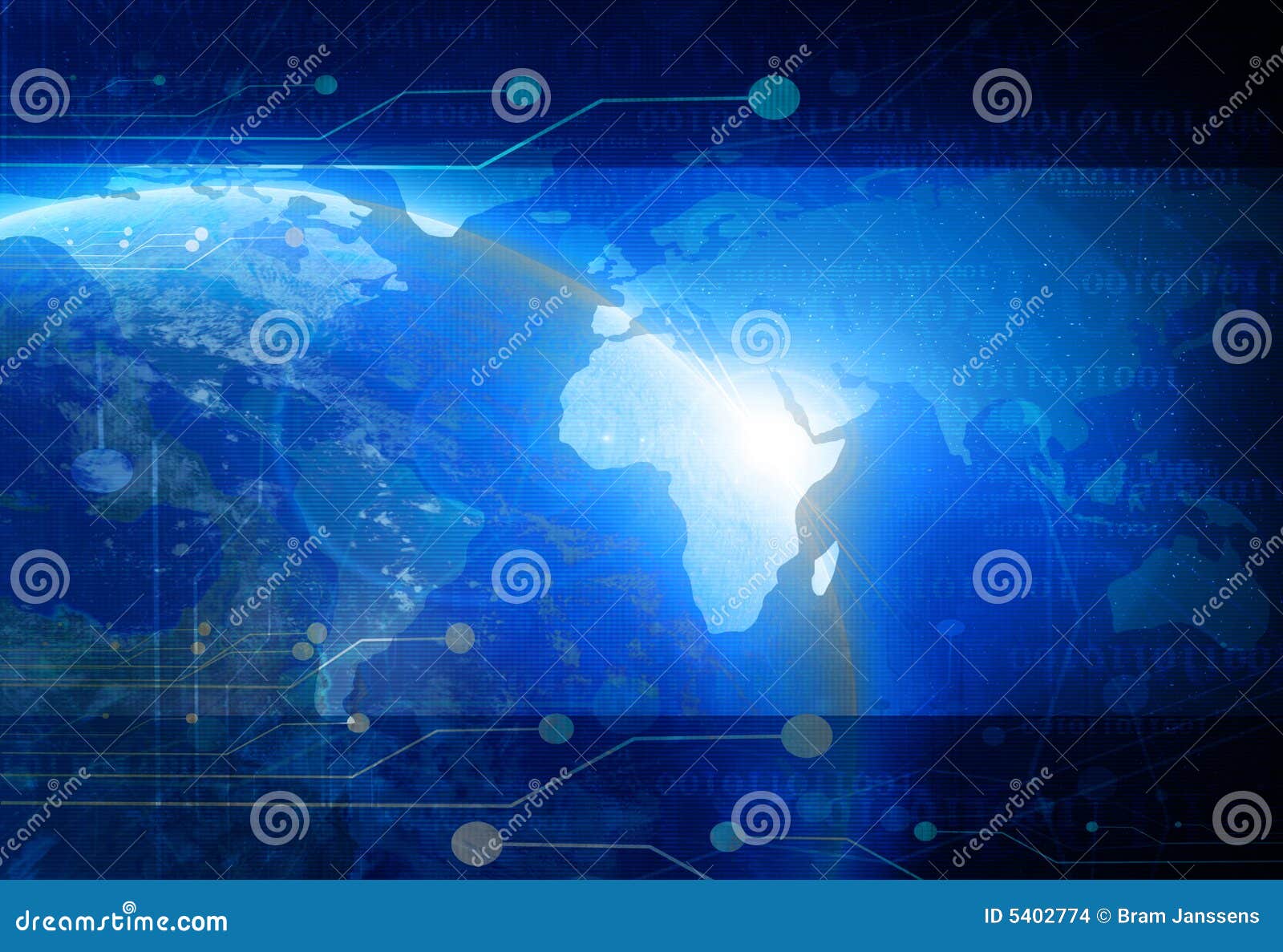 Digital world stock illustration. Illustration of connect - 5402774