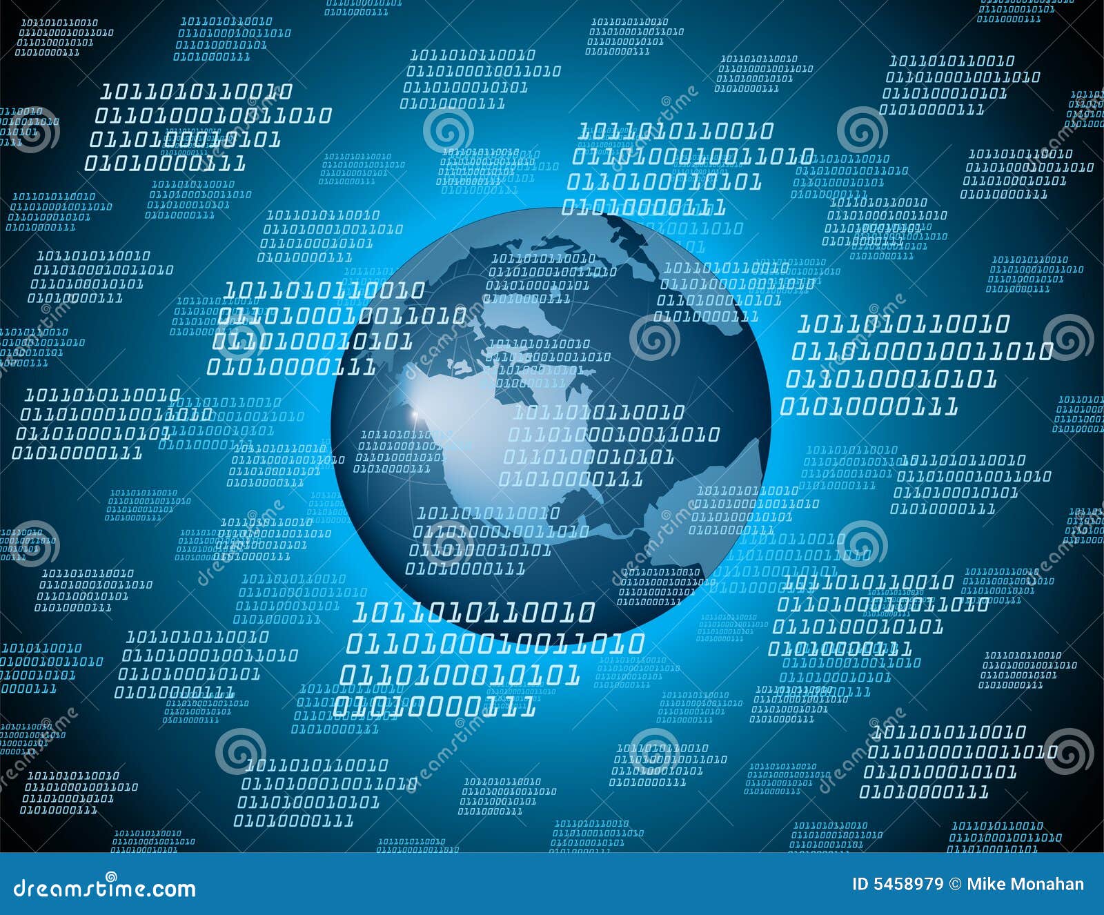 Digital world stock vector. Illustration of artwork, design - 5458979