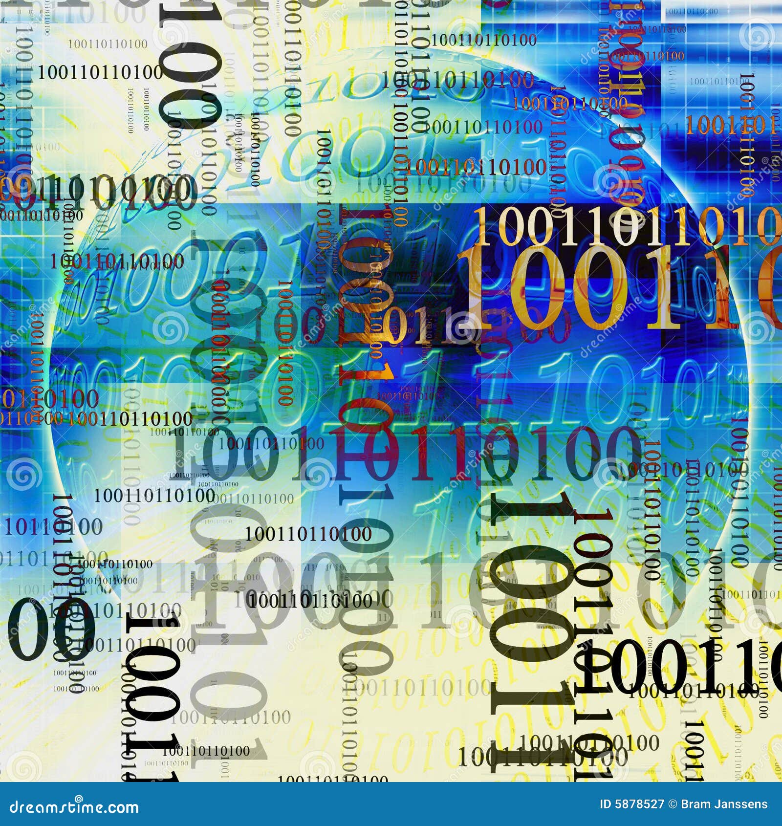 Digital world stock illustration. Illustration of computer - 5878527