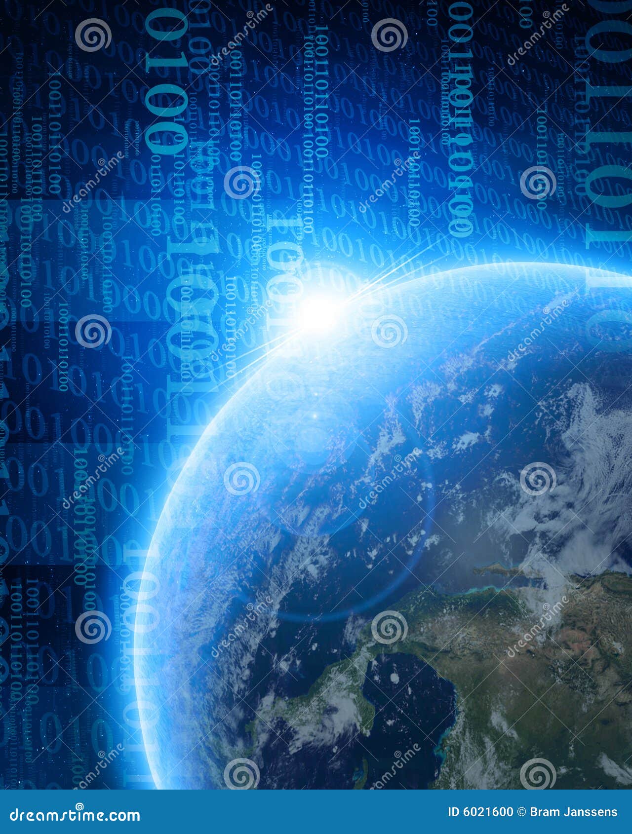 Digital world stock illustration. Illustration of information - 6021600