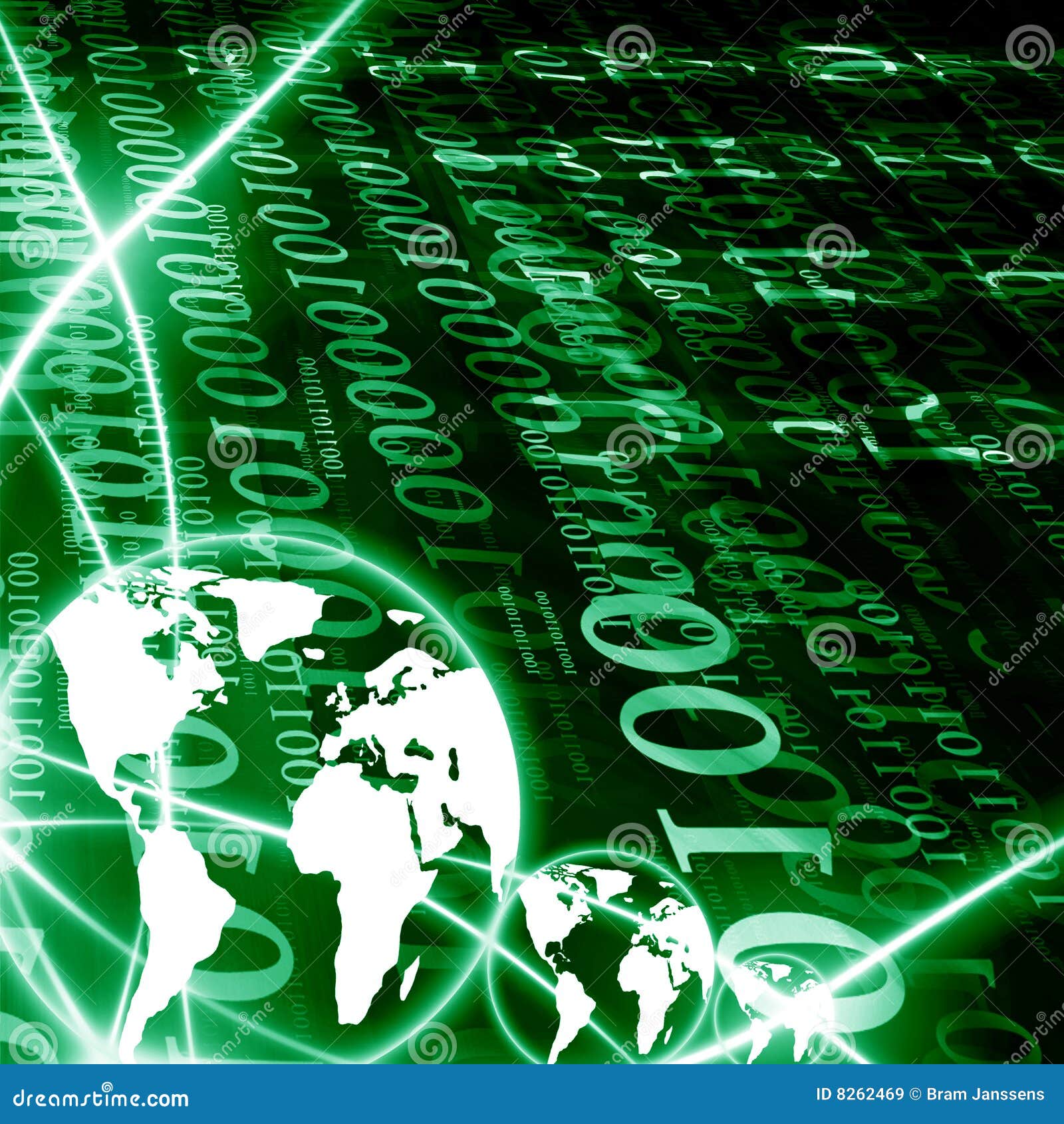 Digital world stock illustration. Illustration of data - 8262469