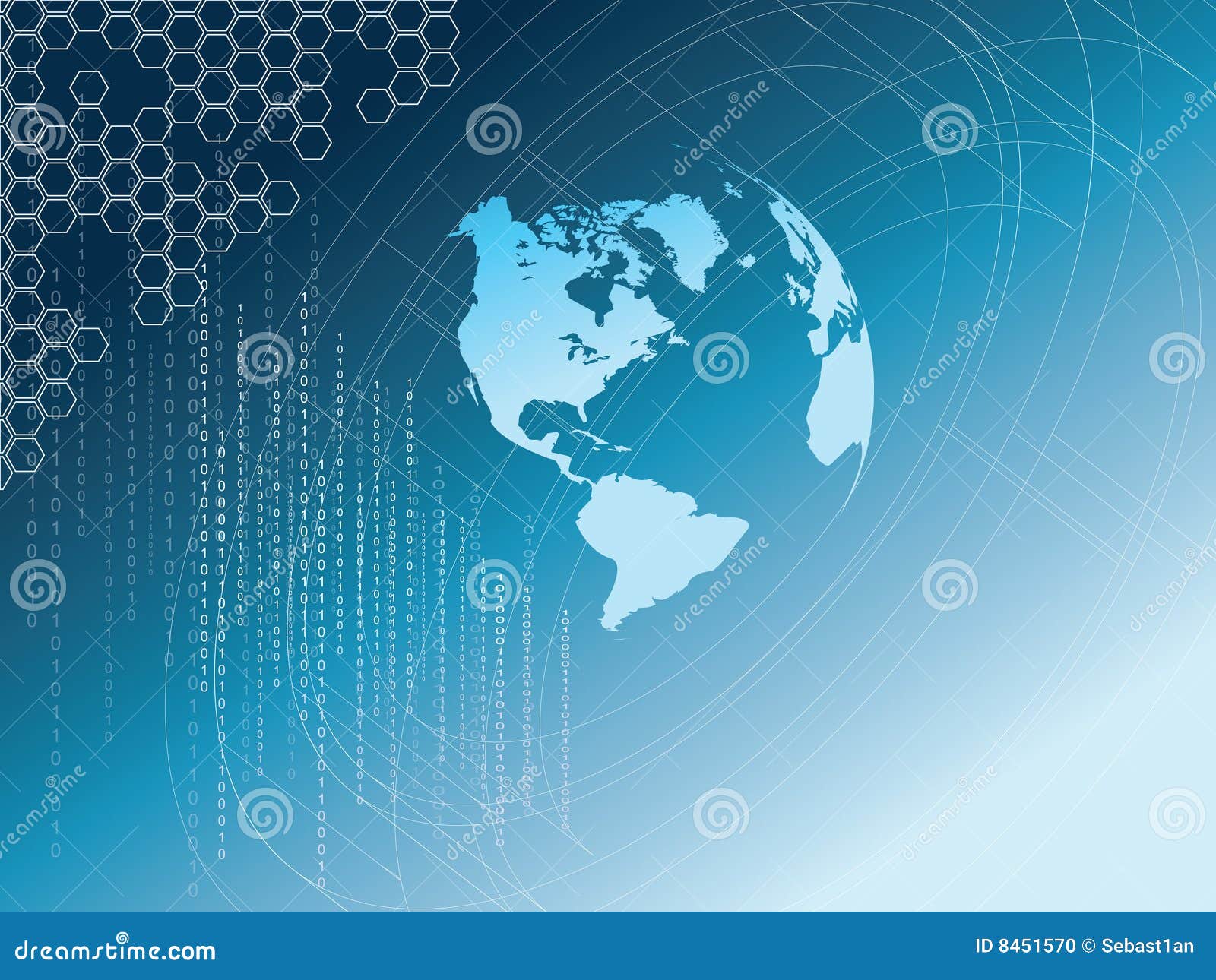 Digital world stock vector. Illustration of connect, computer - 8451570