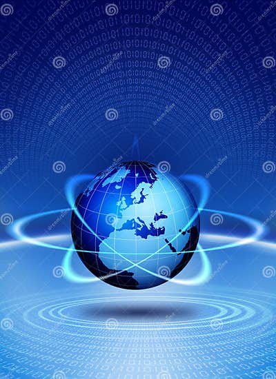 Digital World stock illustration. Illustration of blur - 9785023