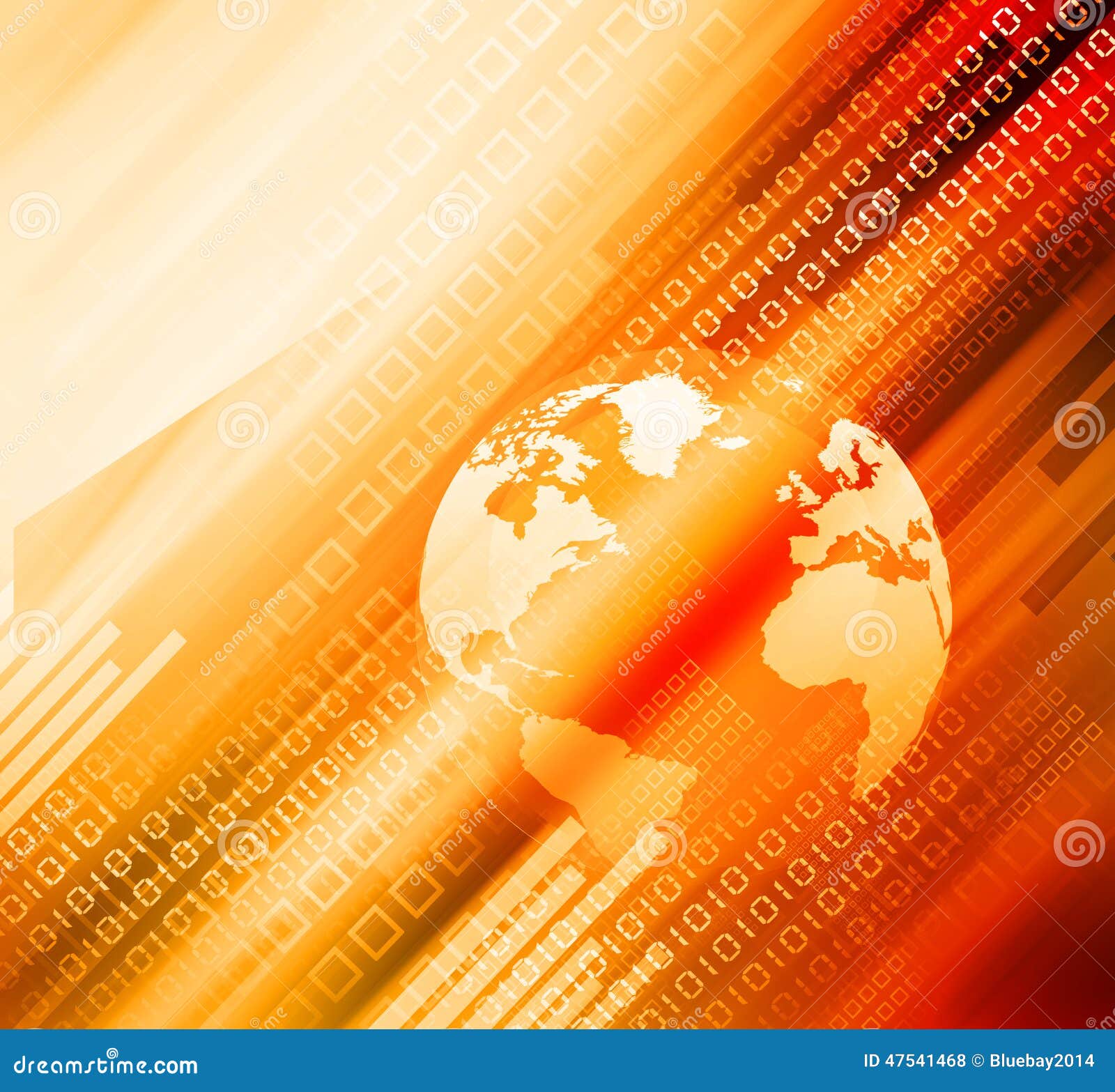 Digital world stock photo. Image of beautiful, globe - 47541468