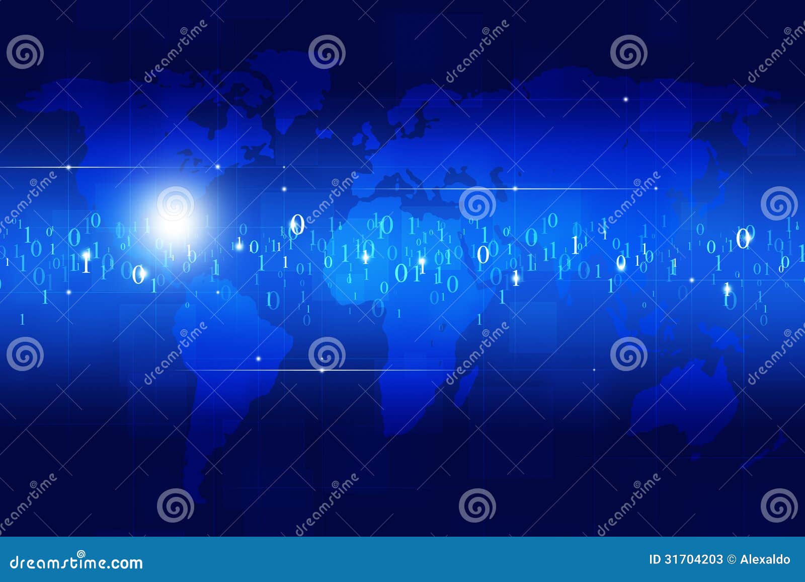 Digital World stock illustration. Illustration of wireless - 31704203