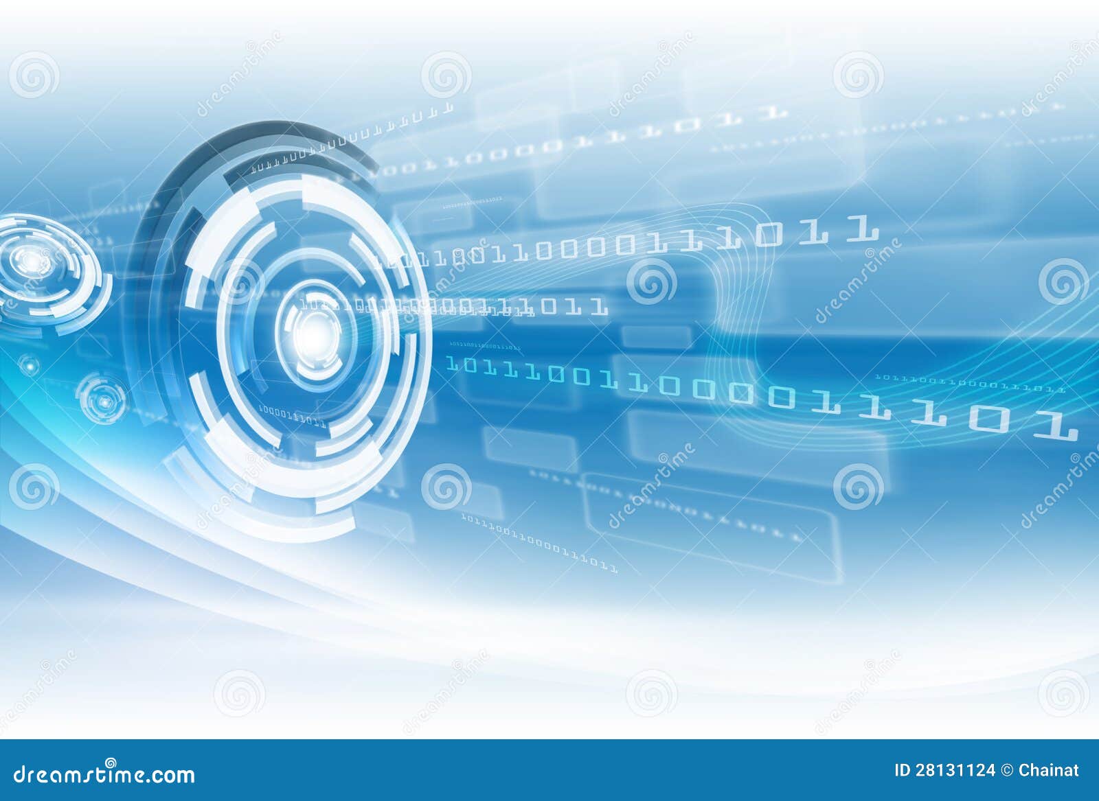 Digital World Background stock illustration. Illustration of connection ...