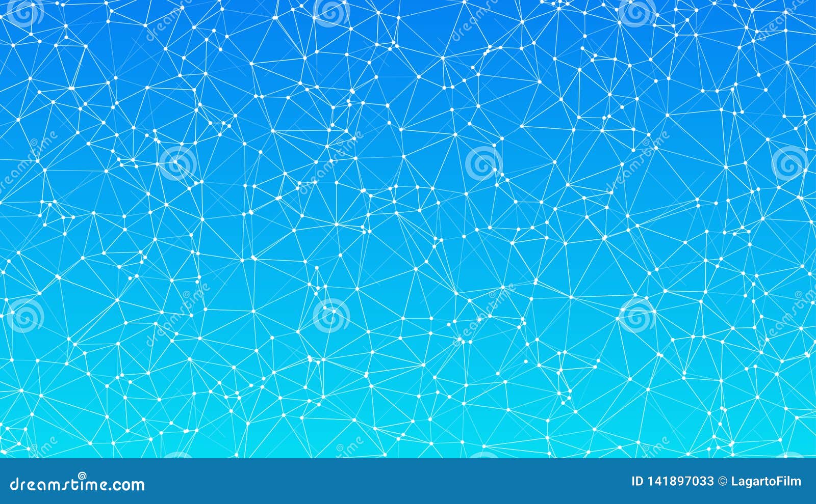 Digital World Communication Networks, Vector Triangles Shapes and Dots ...