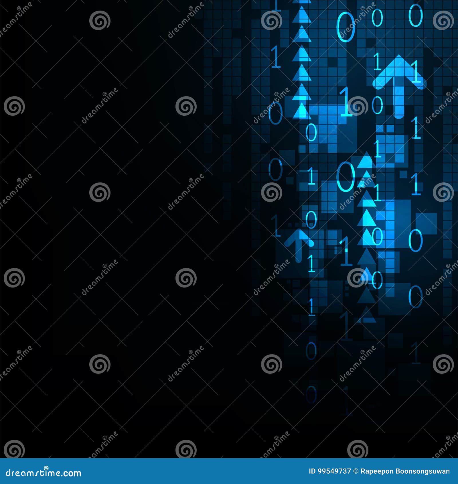 Digital World Communication System. Stock Vector - Illustration of ...